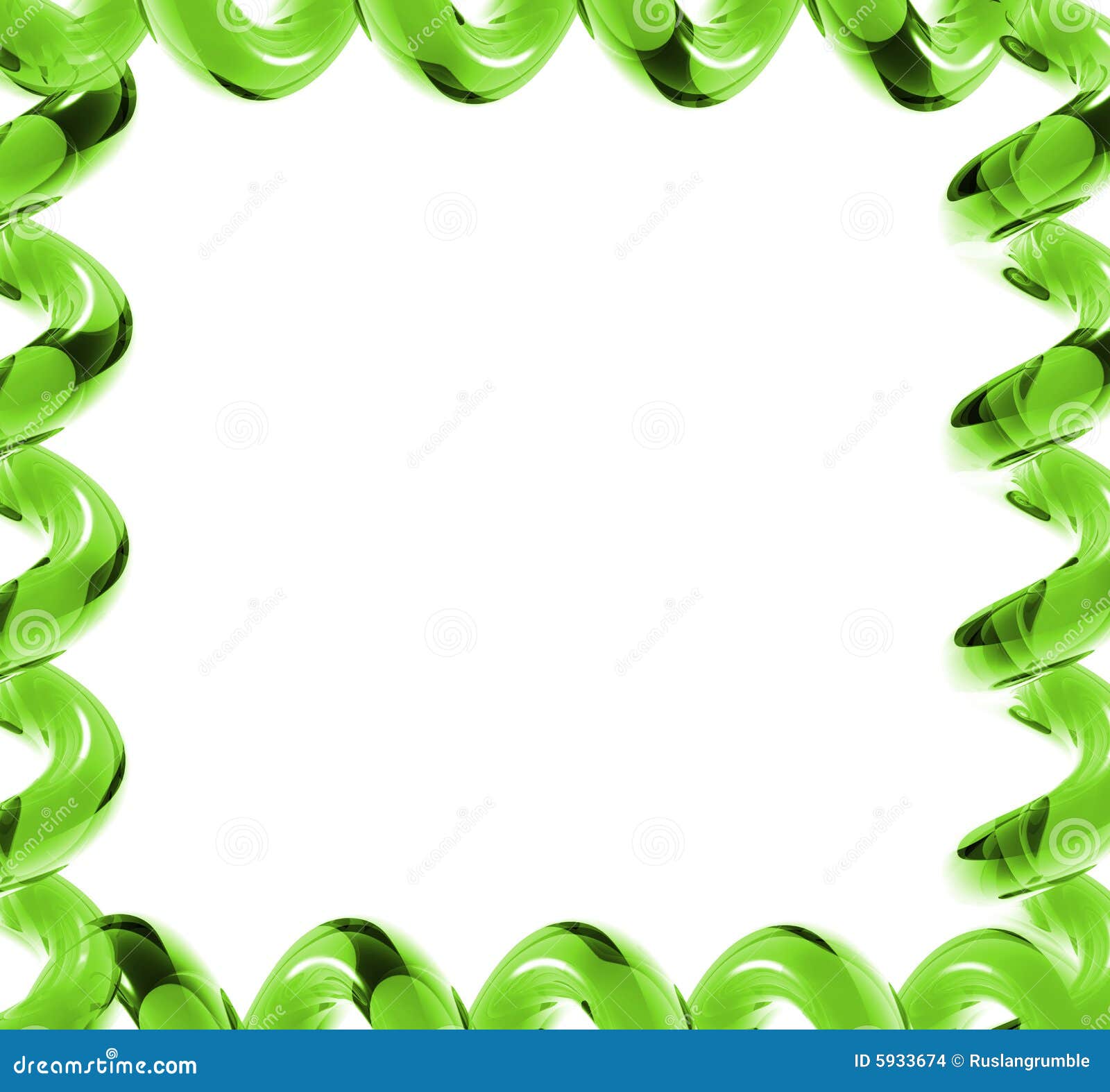 Bright green glass frame stock illustration. Illustration of desktop ...