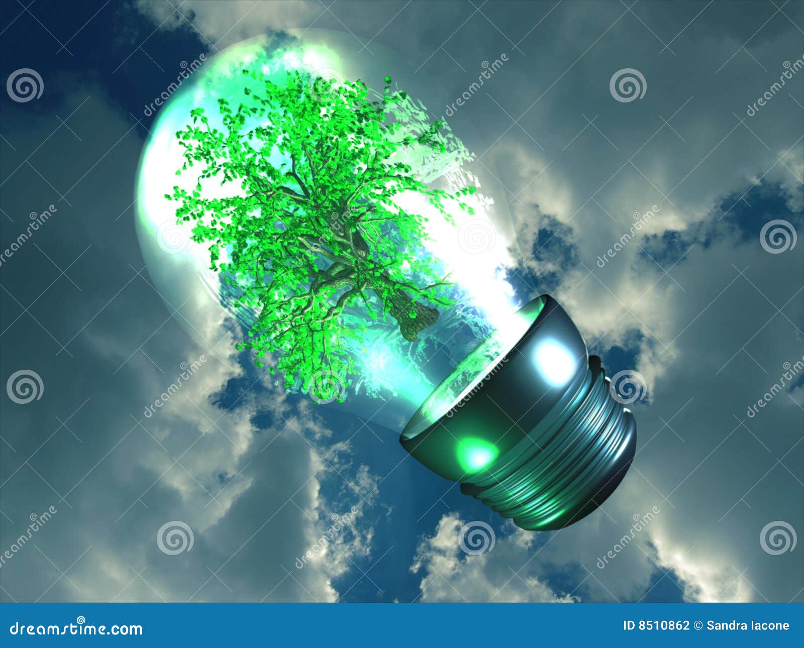 Bright green idea stock illustration. Illustration of graphic - 8510862