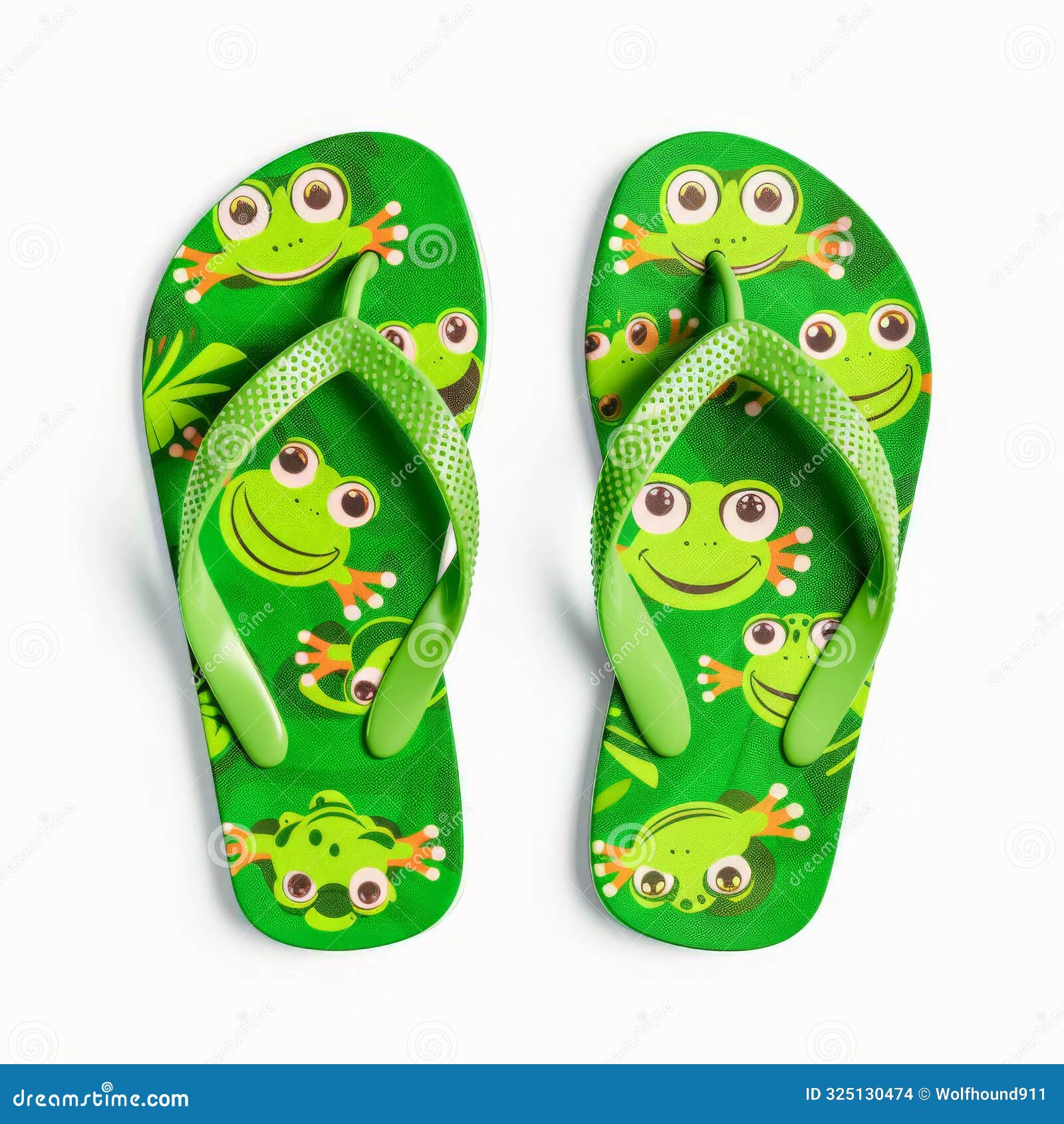 Playful Frog Illustration With Lifelike Features Royalty-Free Cartoon ...