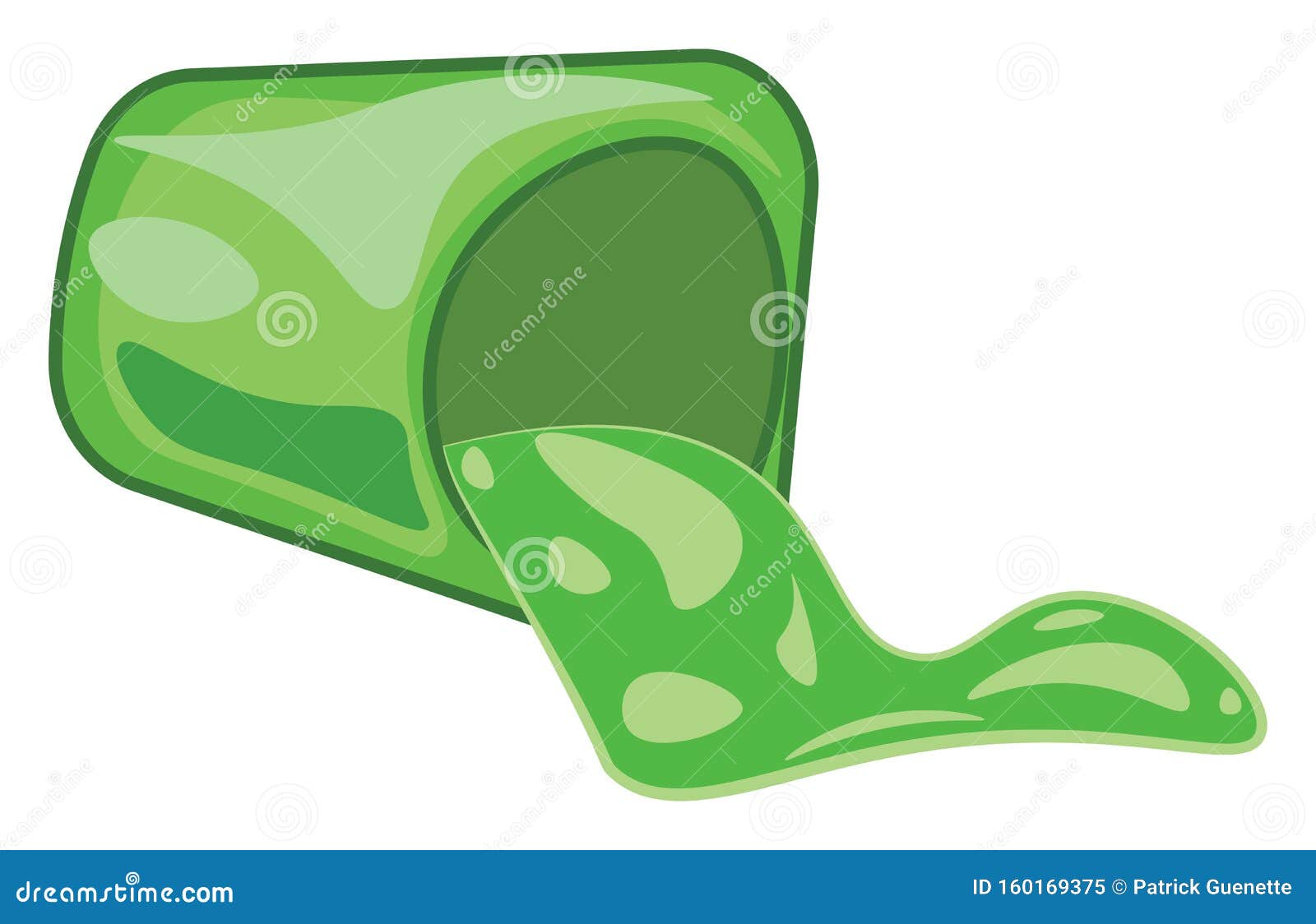 A Bright Green Slime, Vector or Color Illustration Stock Illustration ...