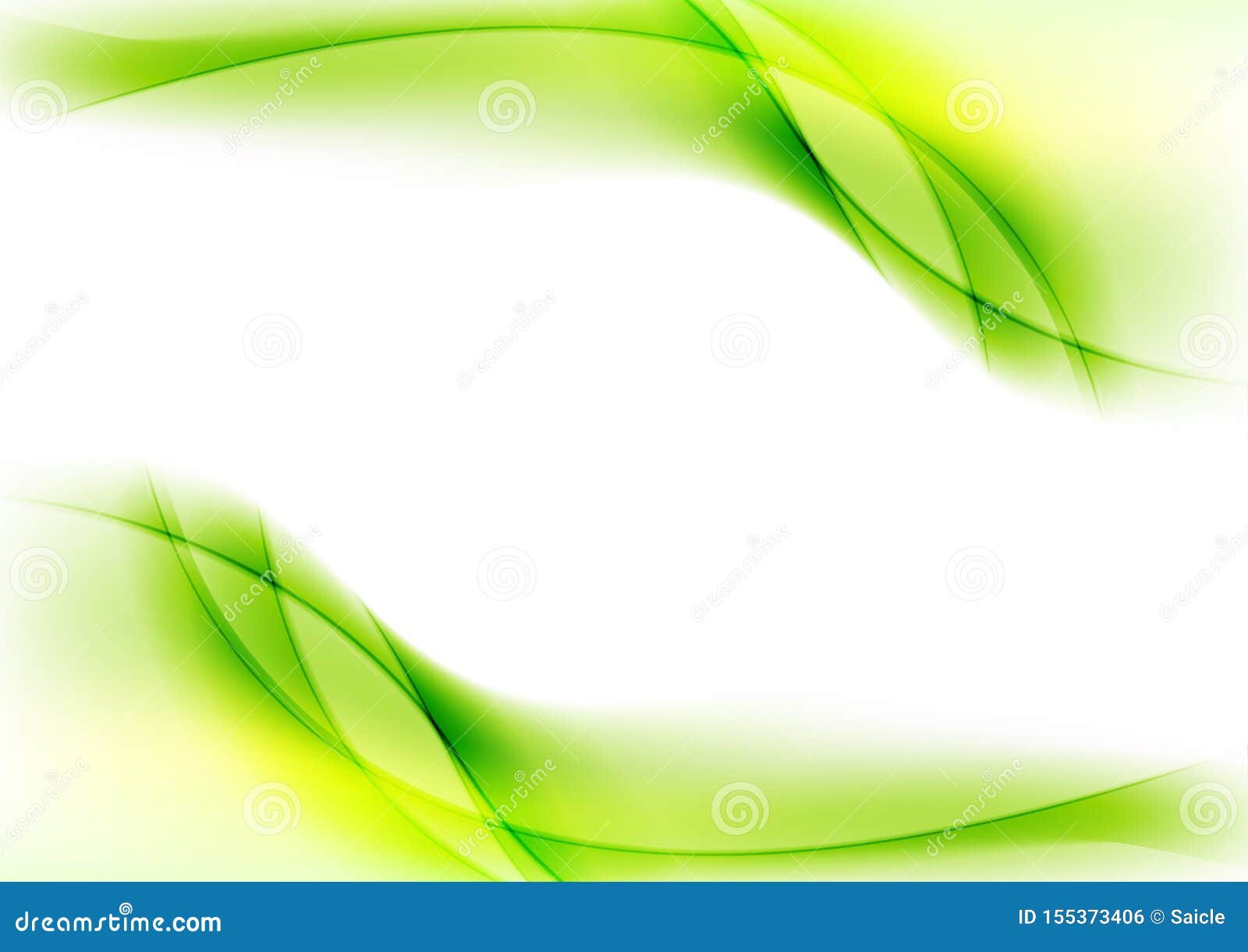 Bright Green Smooth Liquid Waves Abstract Shiny Background Stock Vector ...