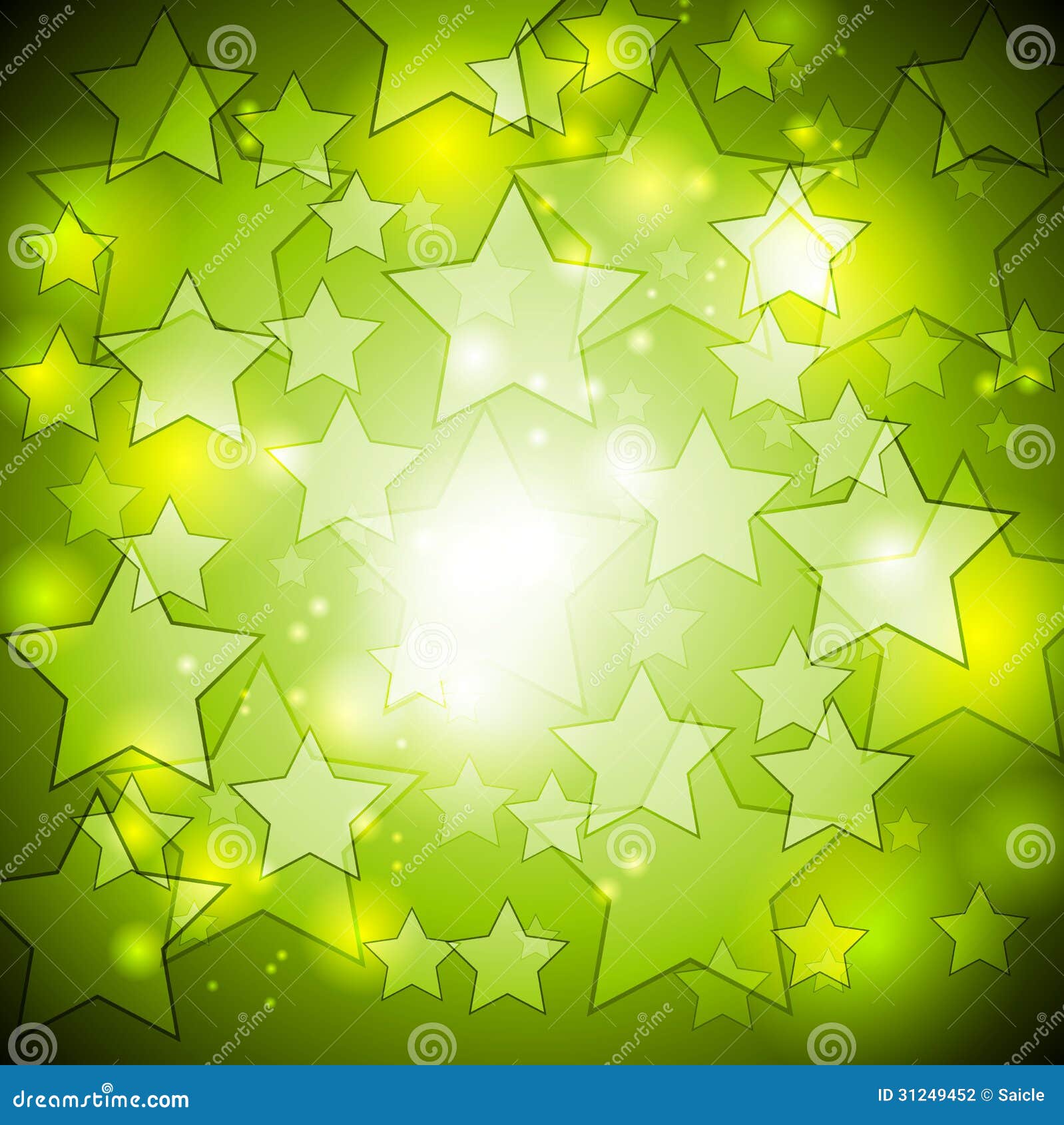 Green Star Background