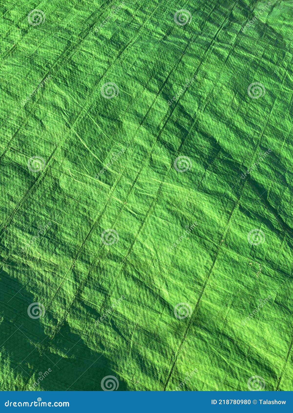 Bright Green Tarpaulin Texture Background Stock Photo - Image of bend ...