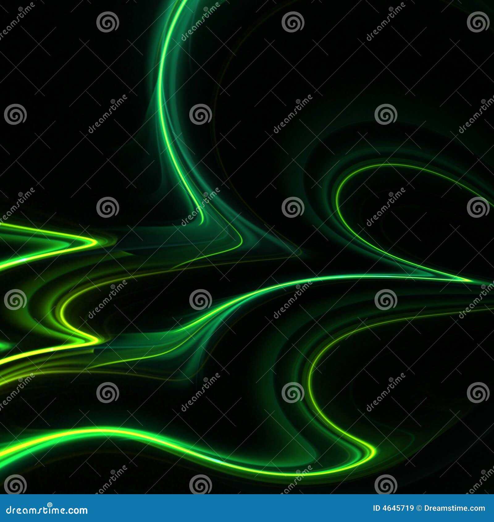 Bright Green Threads Abstract Stock Illustration - Illustration of ...