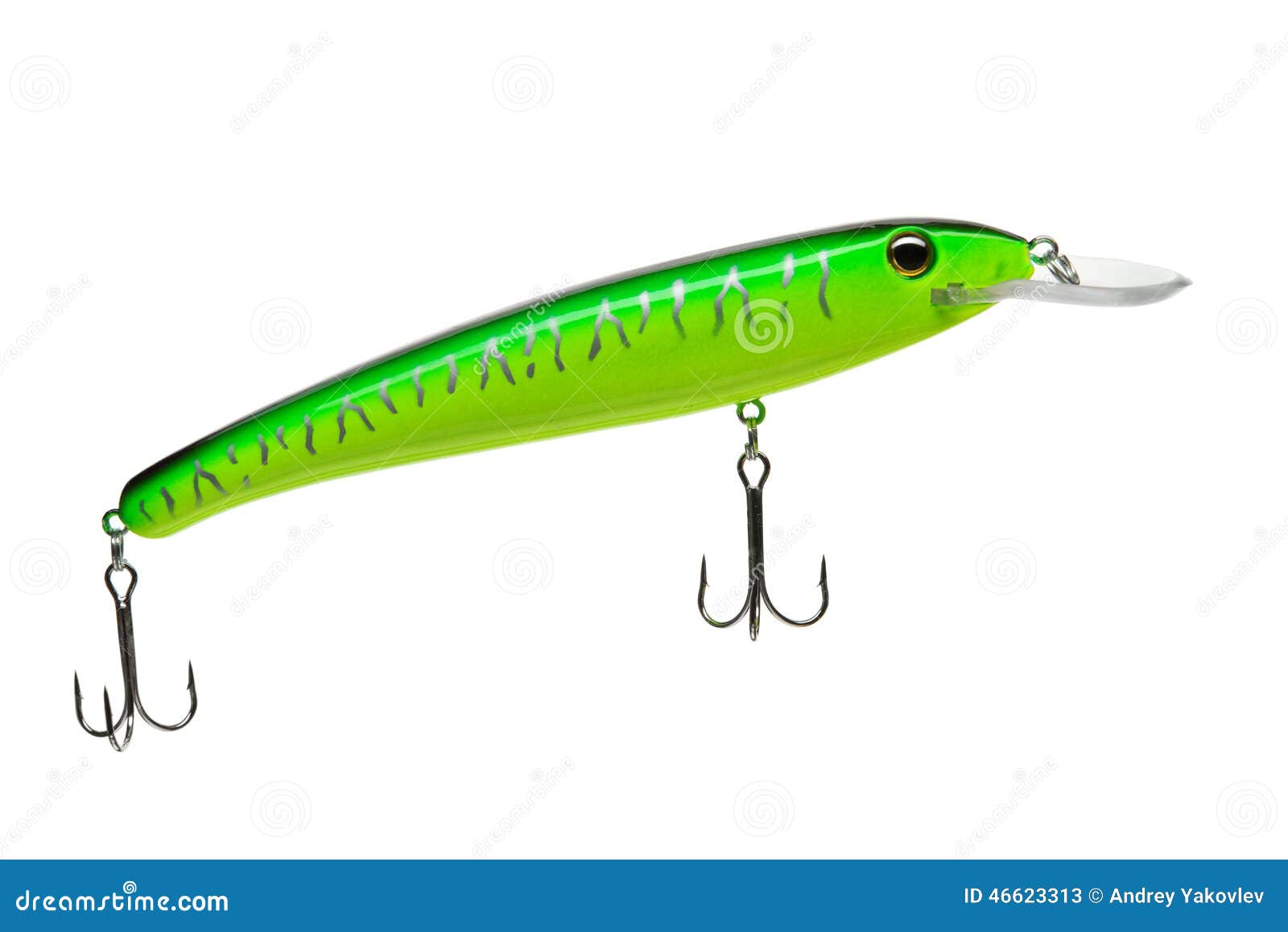Bright green wobbler lure stock image. Image of white - 46623313