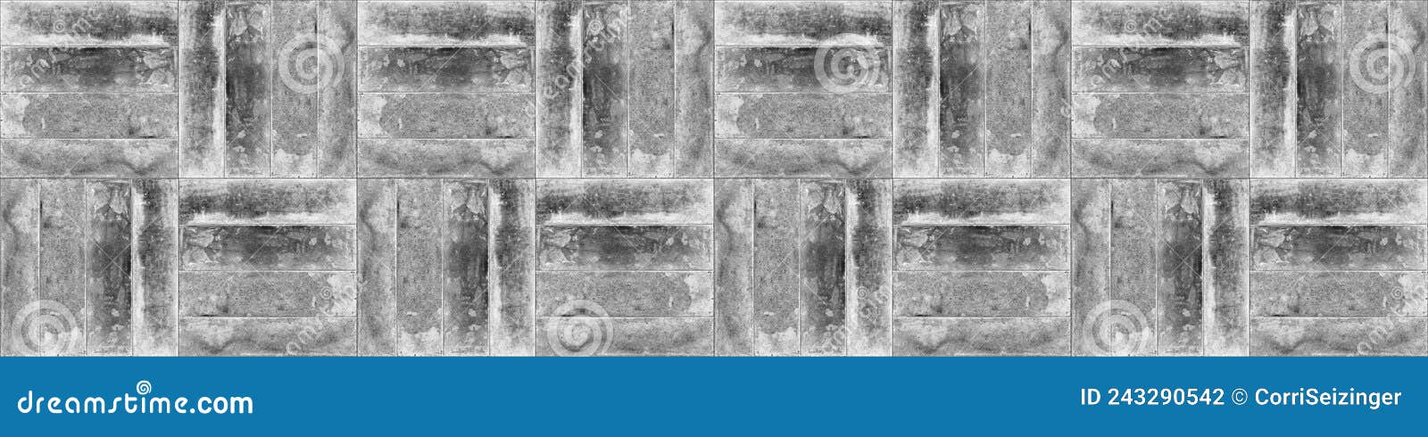 Bright Grey Gray White Rectangular Rustic Concrete Cement Brick Tiles ...