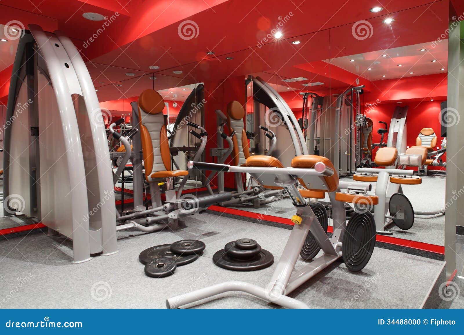 Bright Gym with a Lot of Windows Stock Photo - Image of architecture ...