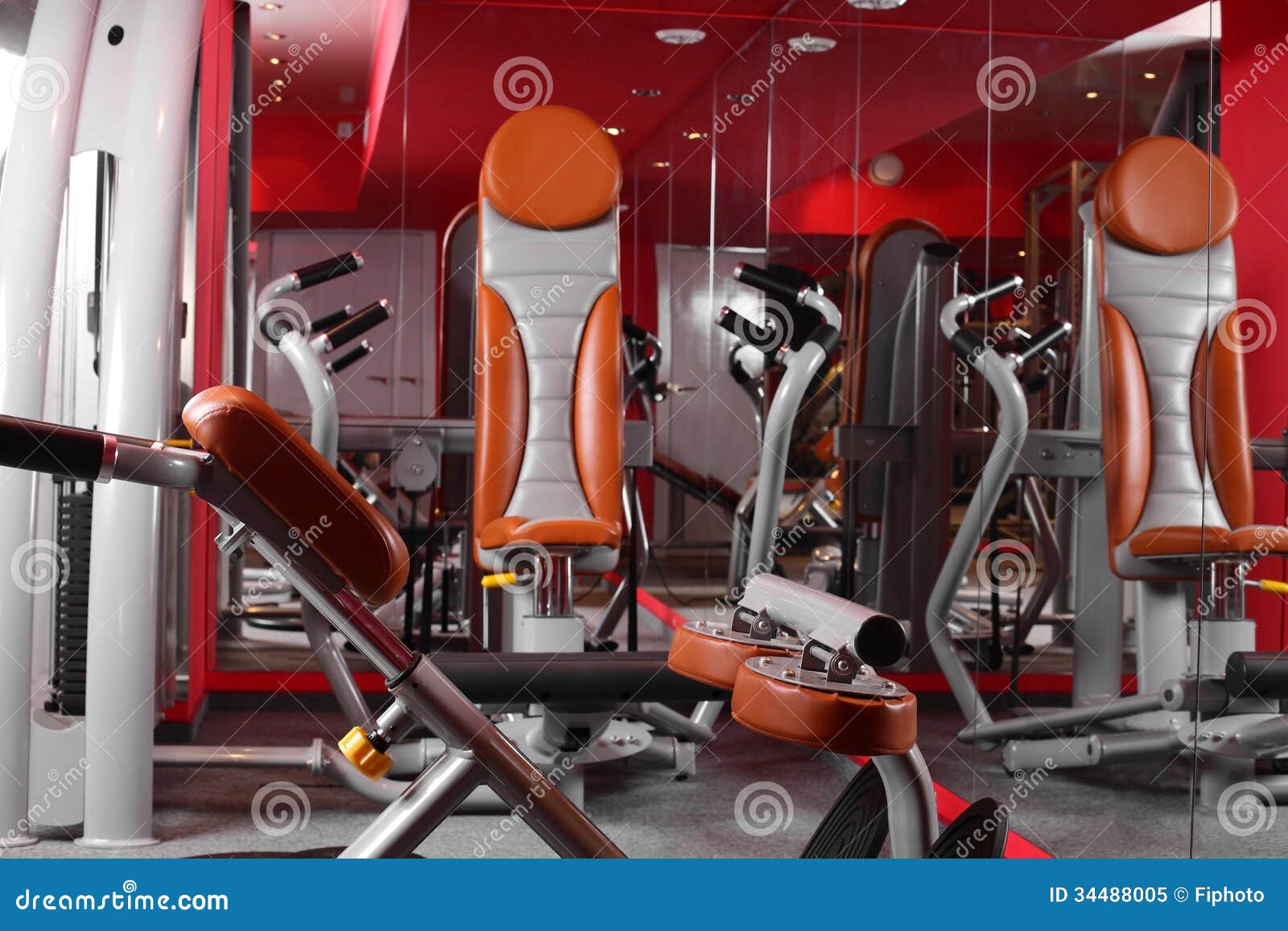 Bright Gym with a Lot of Windows Stock Image - Image of economy ...