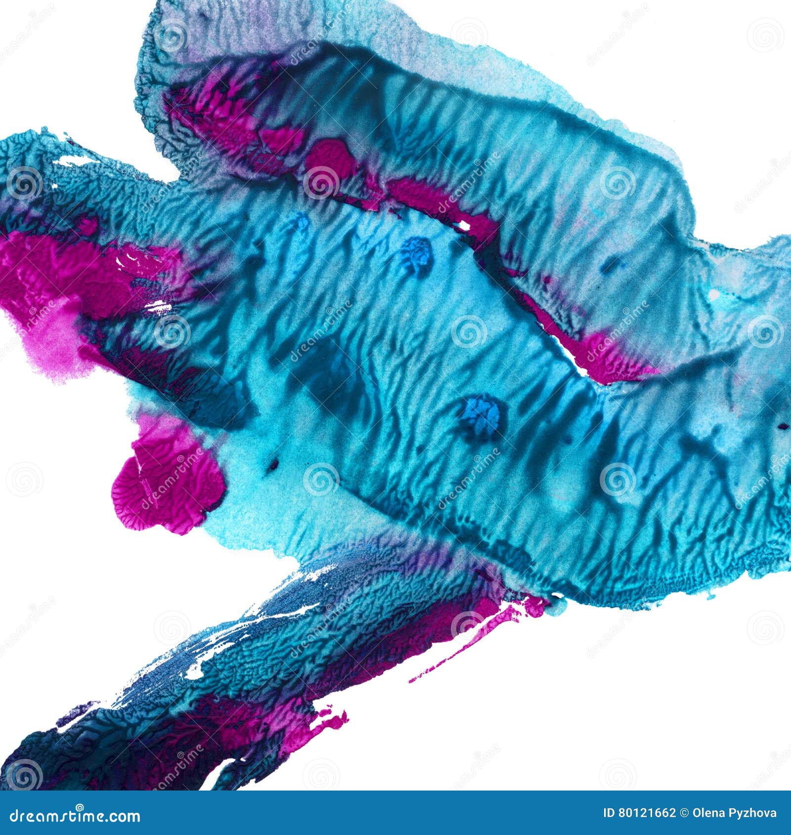 Bright Painted Watercolor Texture. Hand Drawn Background with Text ...