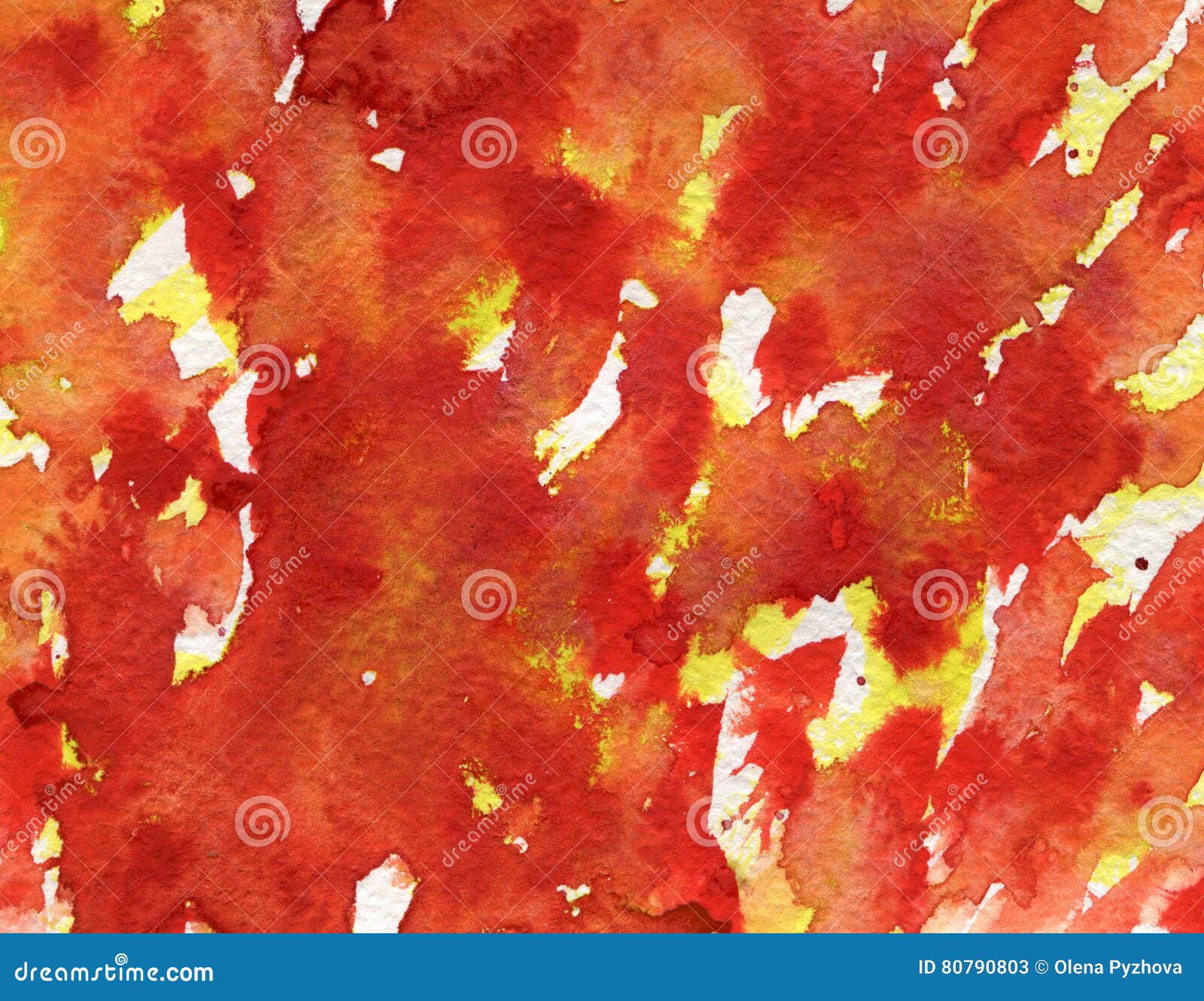 Bright Painted Watercolor Texture. Hand Drawn Background with Text ...