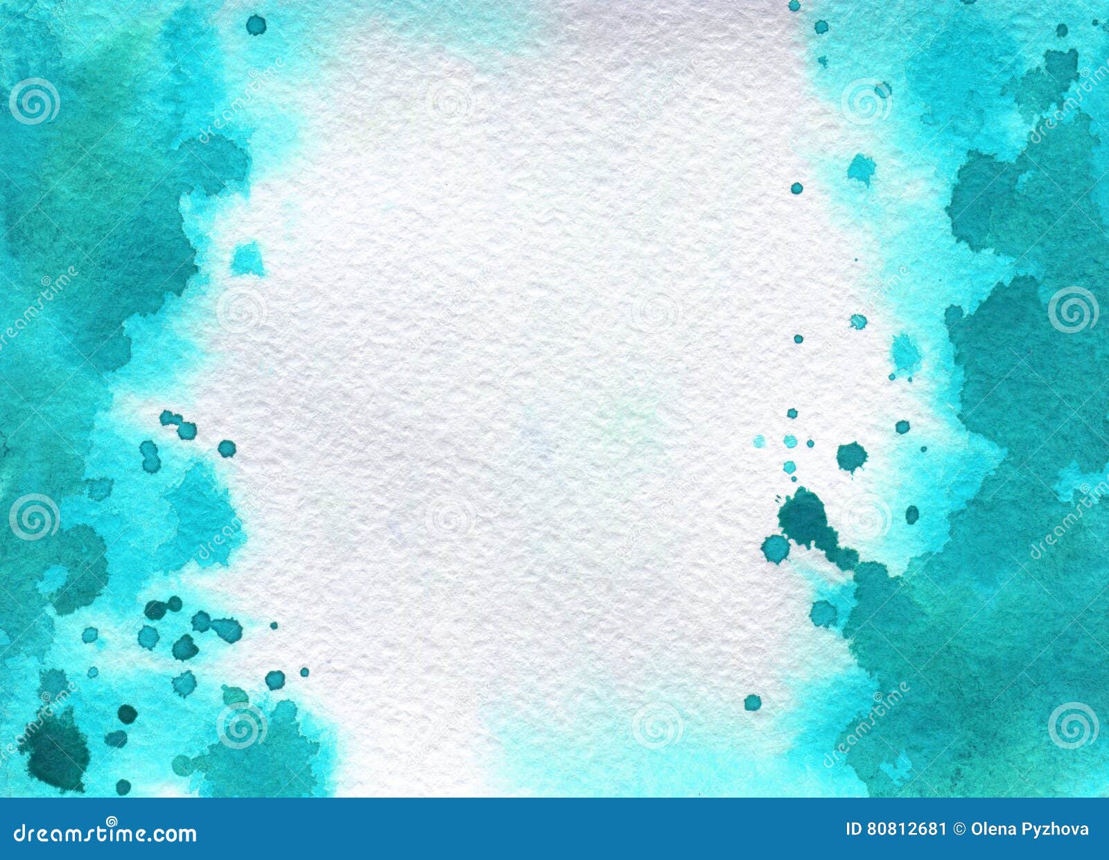 Bright Painted Watercolor Texture. Hand Drawn Background with Text ...