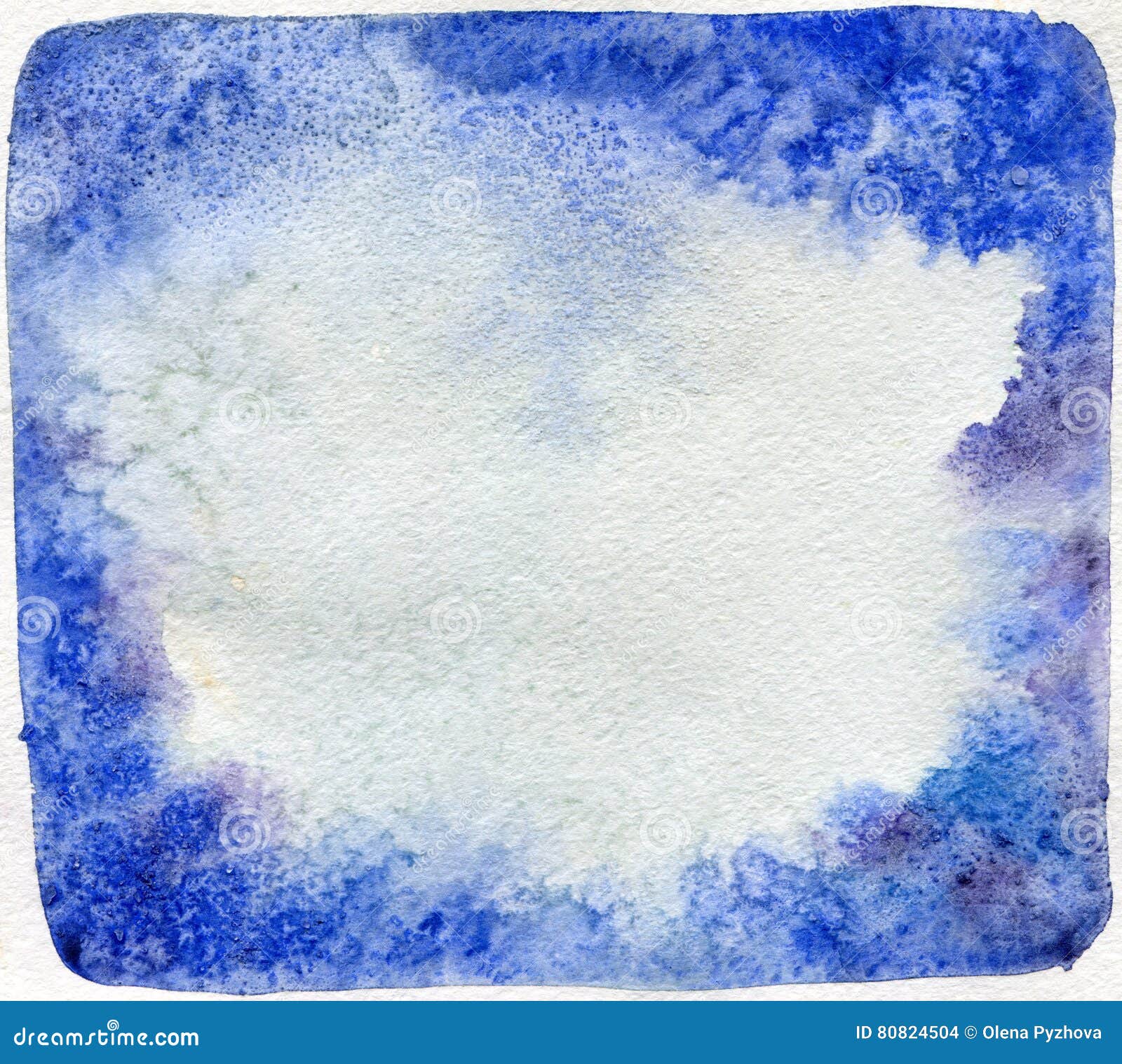 Bright Painted Watercolor Texture. Hand Drawn Background with Text ...