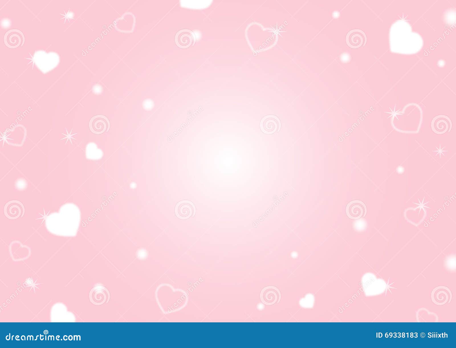Bright Heart with Pink Background Stock Illustration - Illustration of ...