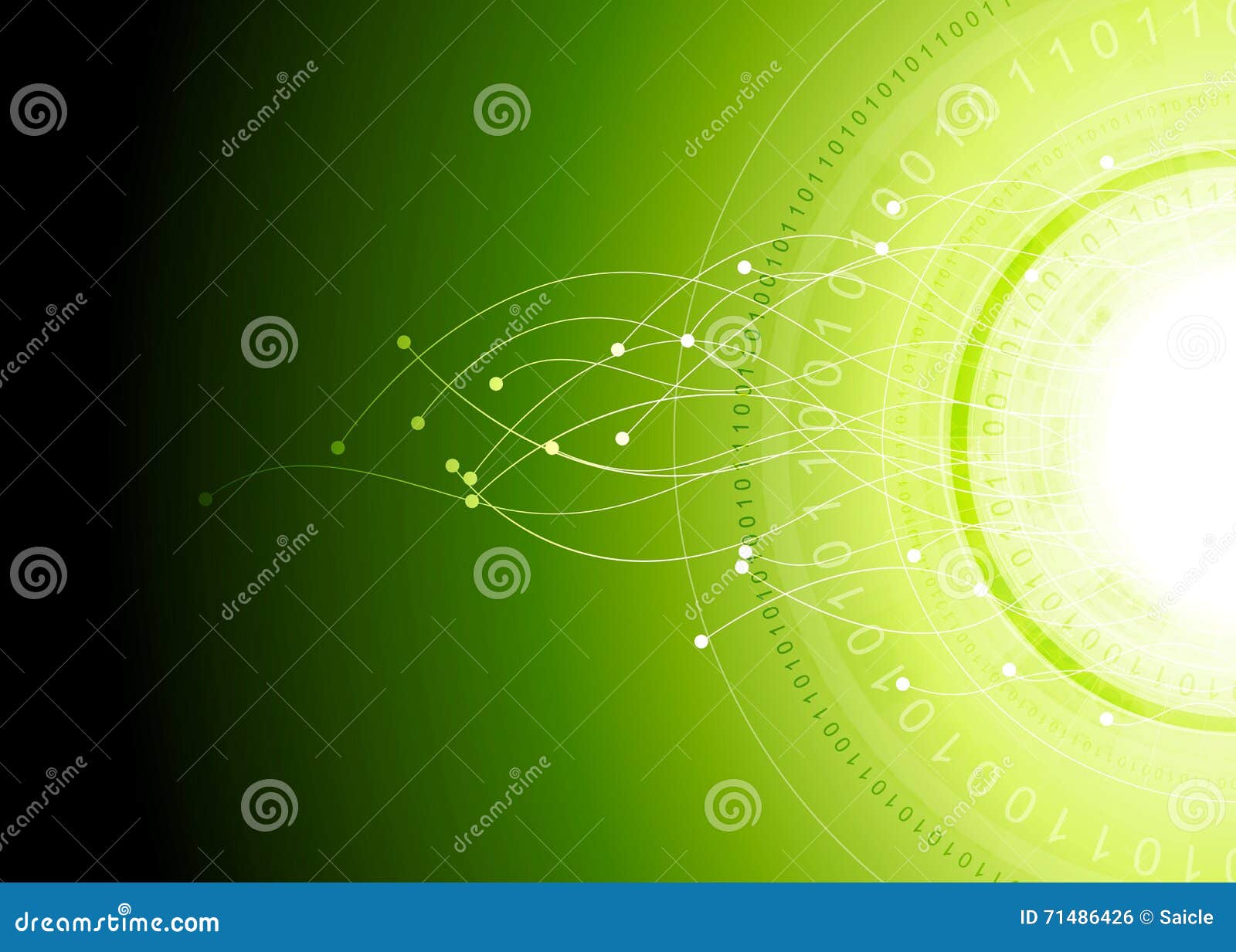 Bright Hi-tech Abstract Green Vector Background Stock Vector ...