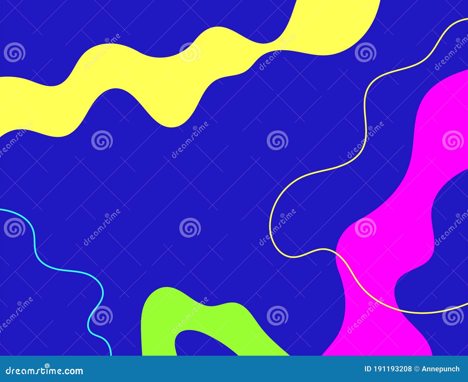 Bright Horizontal Background with Abstract Elements Drawn by Hand ...