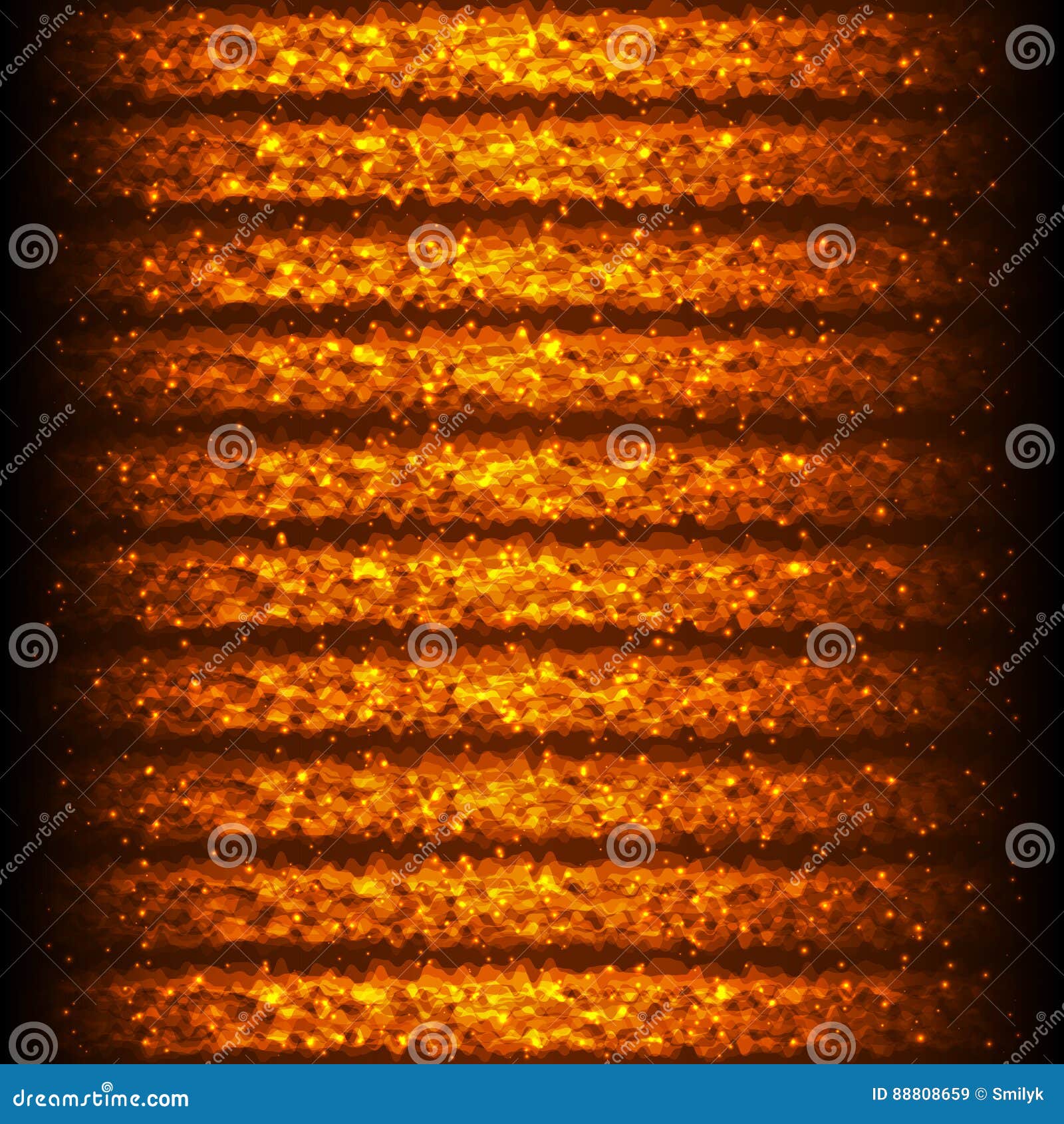 Bright Hot Seamless Pattern of Horizontal Fiery Wave Lines for a Stock ...