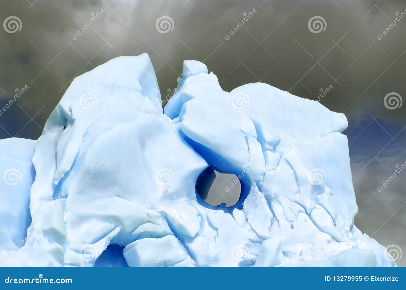 A Bright Iceberg With Dark Clouds Royalty-Free Stock Photography ...