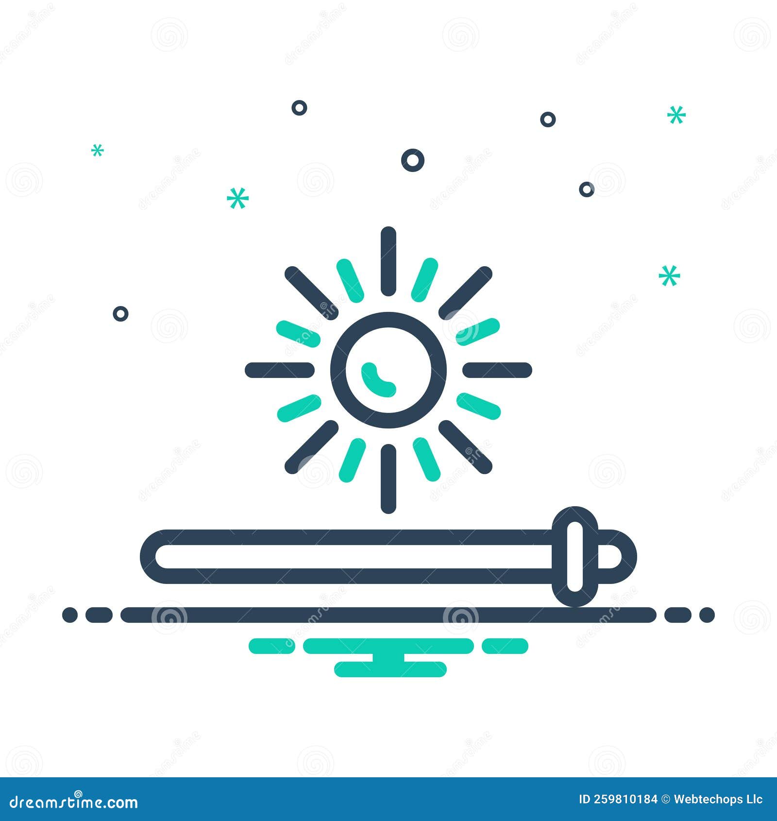Mix Icon for Bright, Radiant and Shining Stock Illustration ...