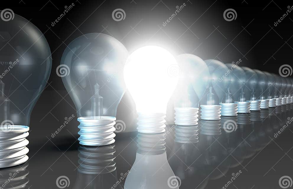 Bright Idea stock illustration. Illustration of efficient - 14034760