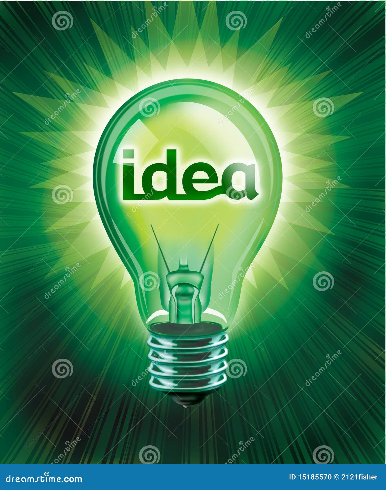 Bright Idea stock illustration. Illustration of think - 15185570