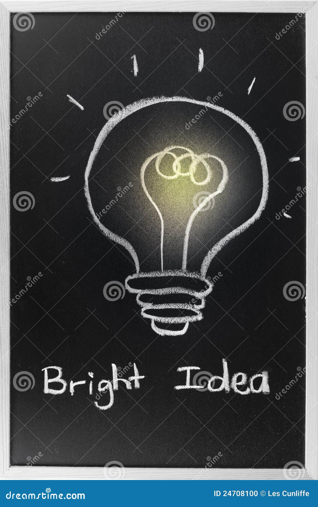 Bright idea stock photo. Image of glowing, electric, macro - 24708100