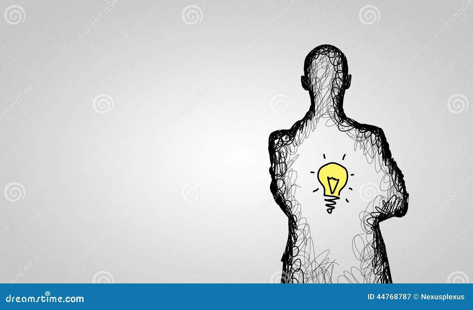 Bright idea stock illustration. Illustration of creative - 44768787