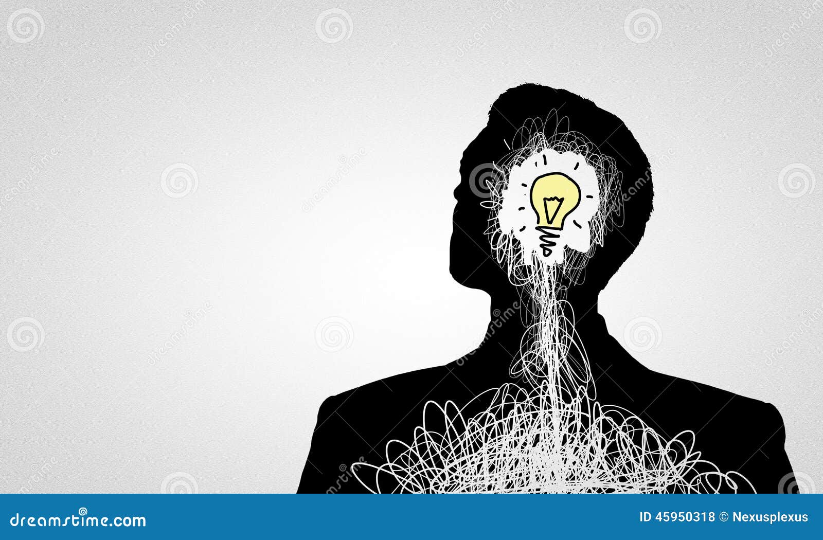 Bright idea stock illustration. Illustration of energy - 45950318