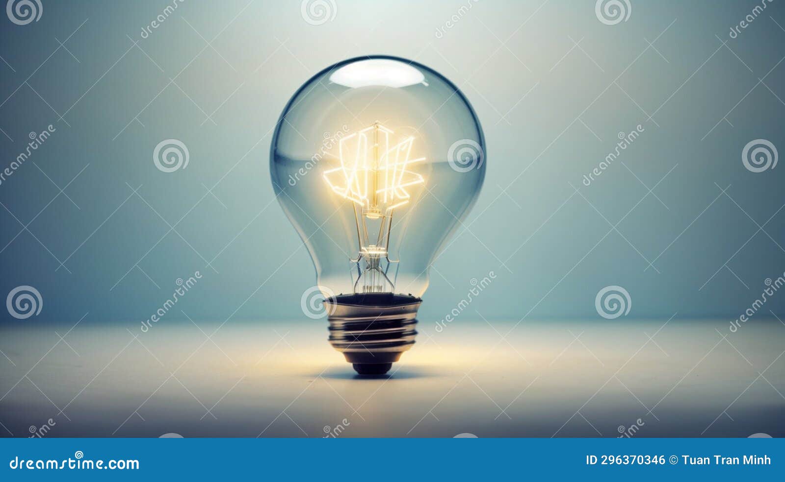 Bright Idea Concep Light Bulbs Stock Photo - Image of symmetry ...