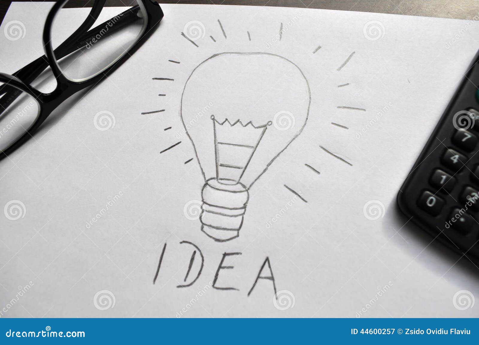 Bright Idea stock image. Image of draw, conceiving, dream - 44600257