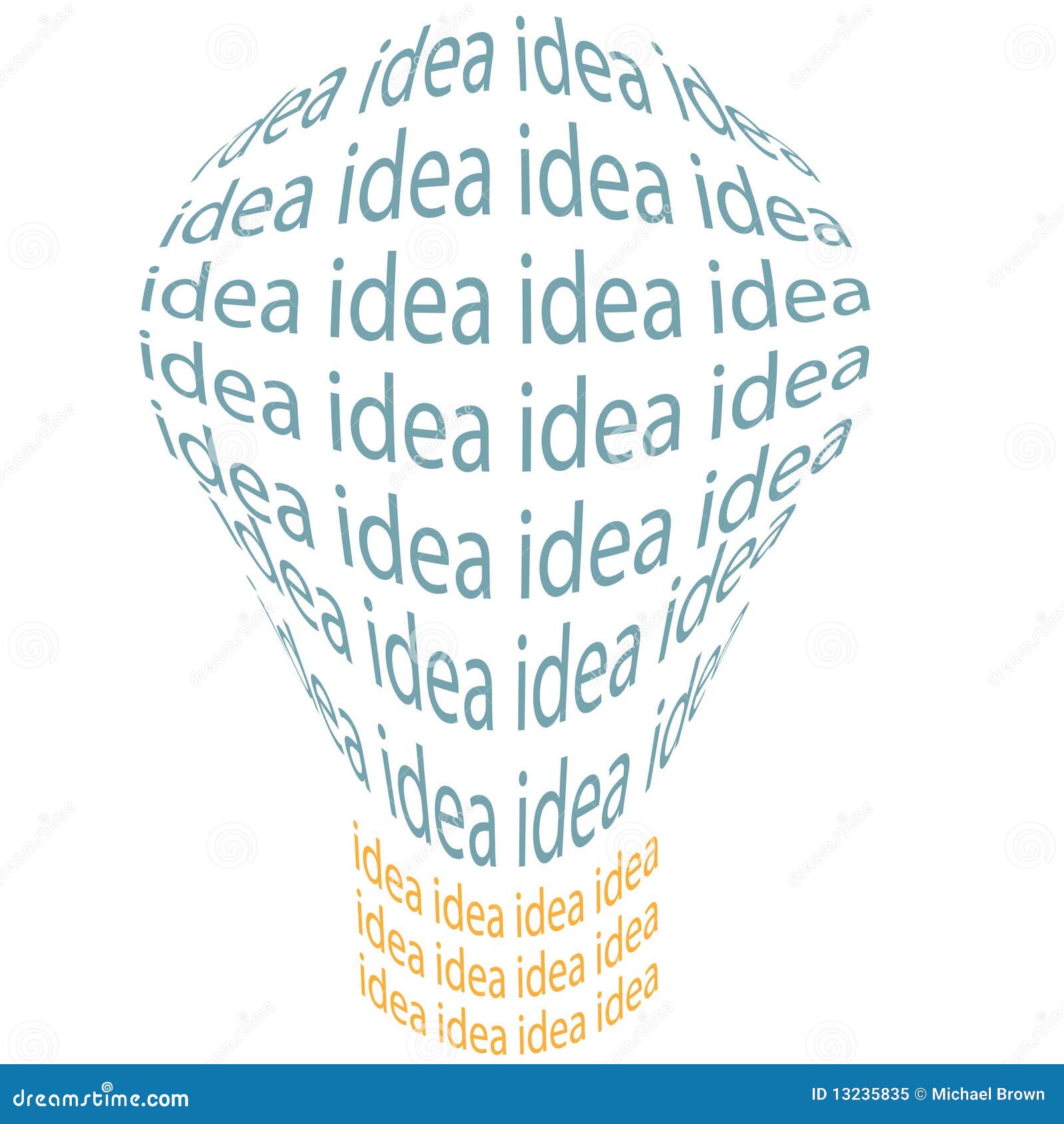 Bright Idea Light Bulb Invention Symbol Stock Vector - Illustration of ...