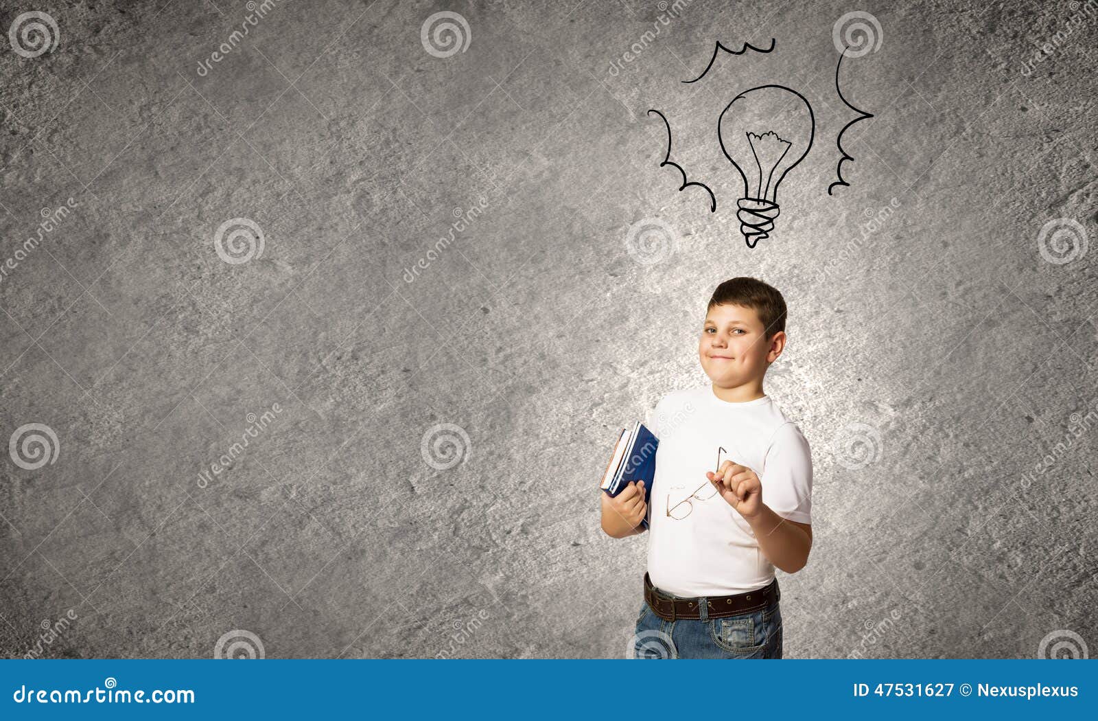 Bright idea stock image. Image of idea, concept, glasses - 47531627