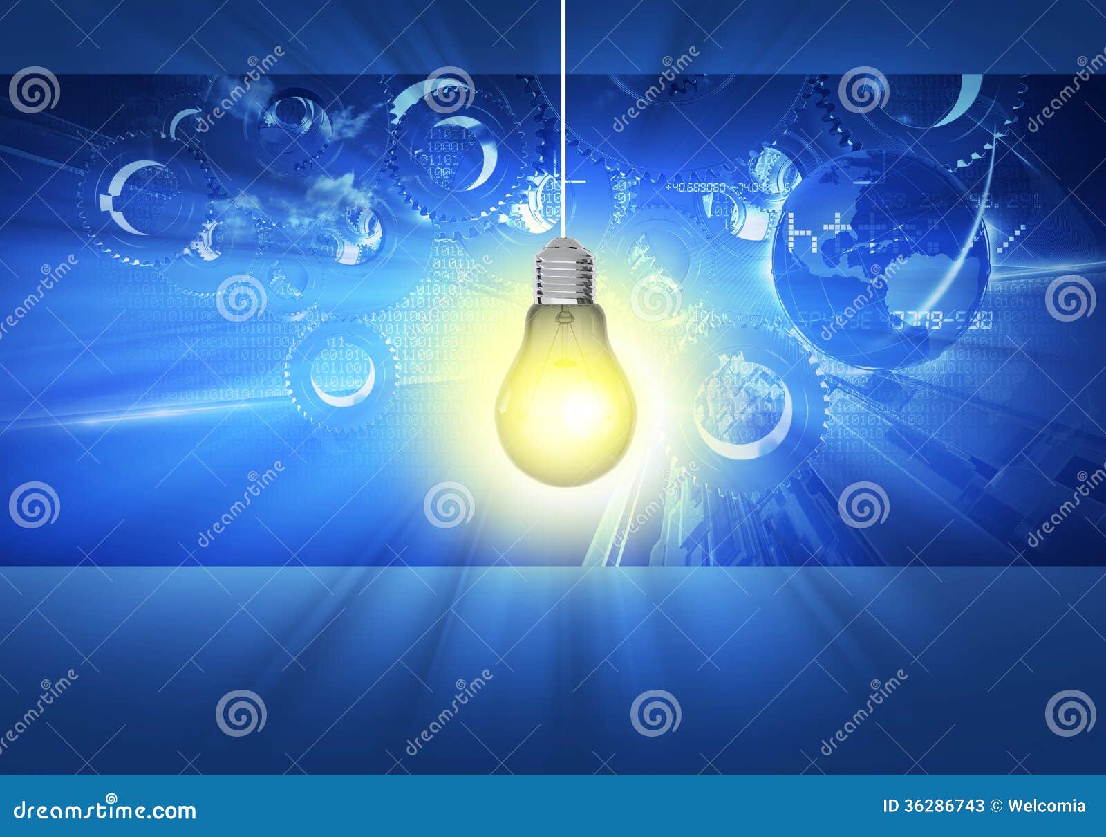 Bright Ideas Concept stock illustration. Illustration of concept - 36286743