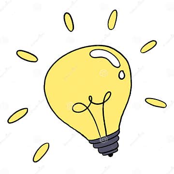 Bright Ideas Lightbulb Cartoon, Vector Illustrations Stock Vector ...