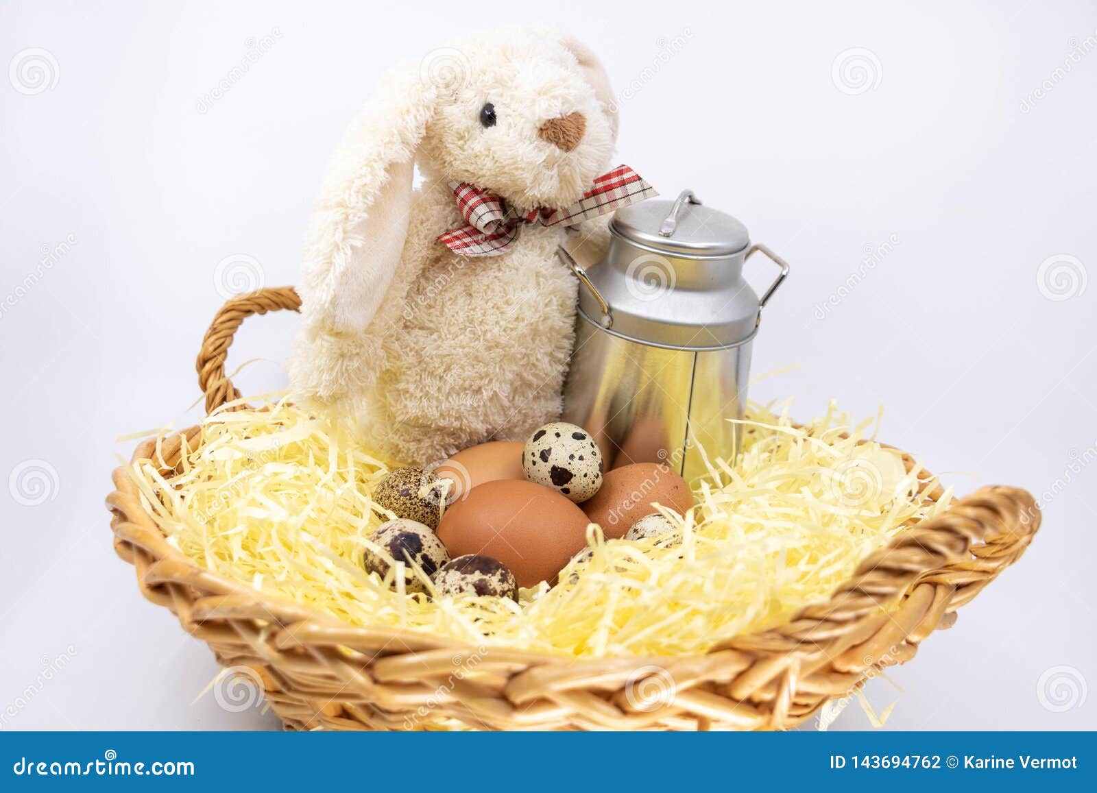 Easter Bunny and Fresh Farm Produce Stock Photo - Image of distribution ...