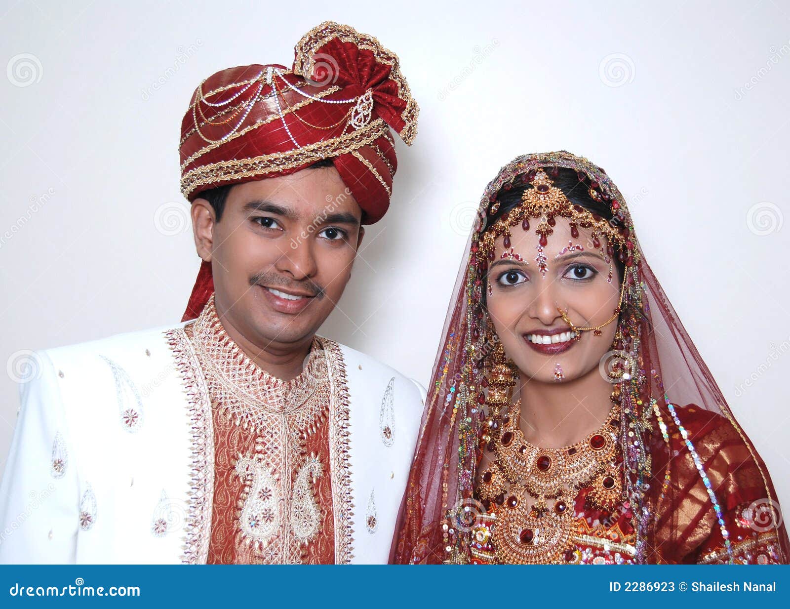 Bright Indian couple stock image. Image of looks, honeymoon - 2286923