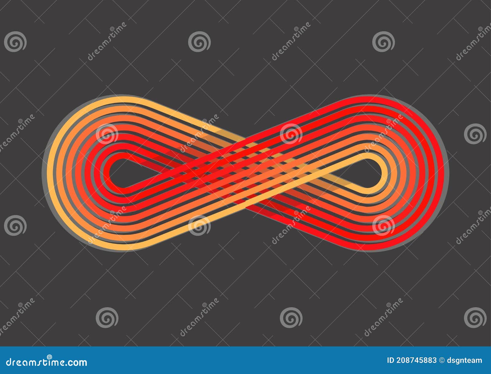 Bright Infinity Sign. Vector Illustration. Isolated Vector Sign Symbol ...