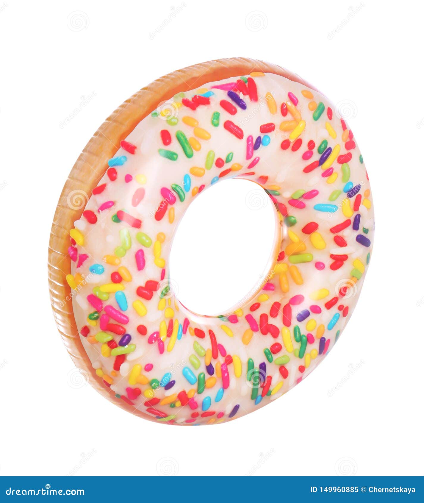 Bright Inflatable Donut Ring Isolated Stock Image - Image of lifebuoy ...