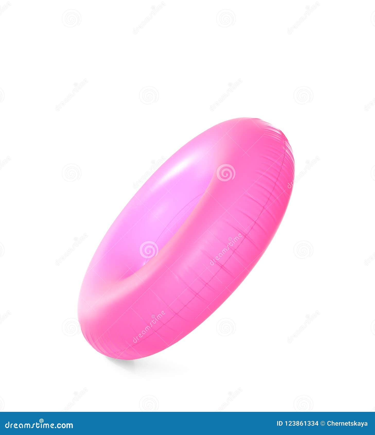 Bright Inflatable Ring on White Background Stock Photo - Image of life ...