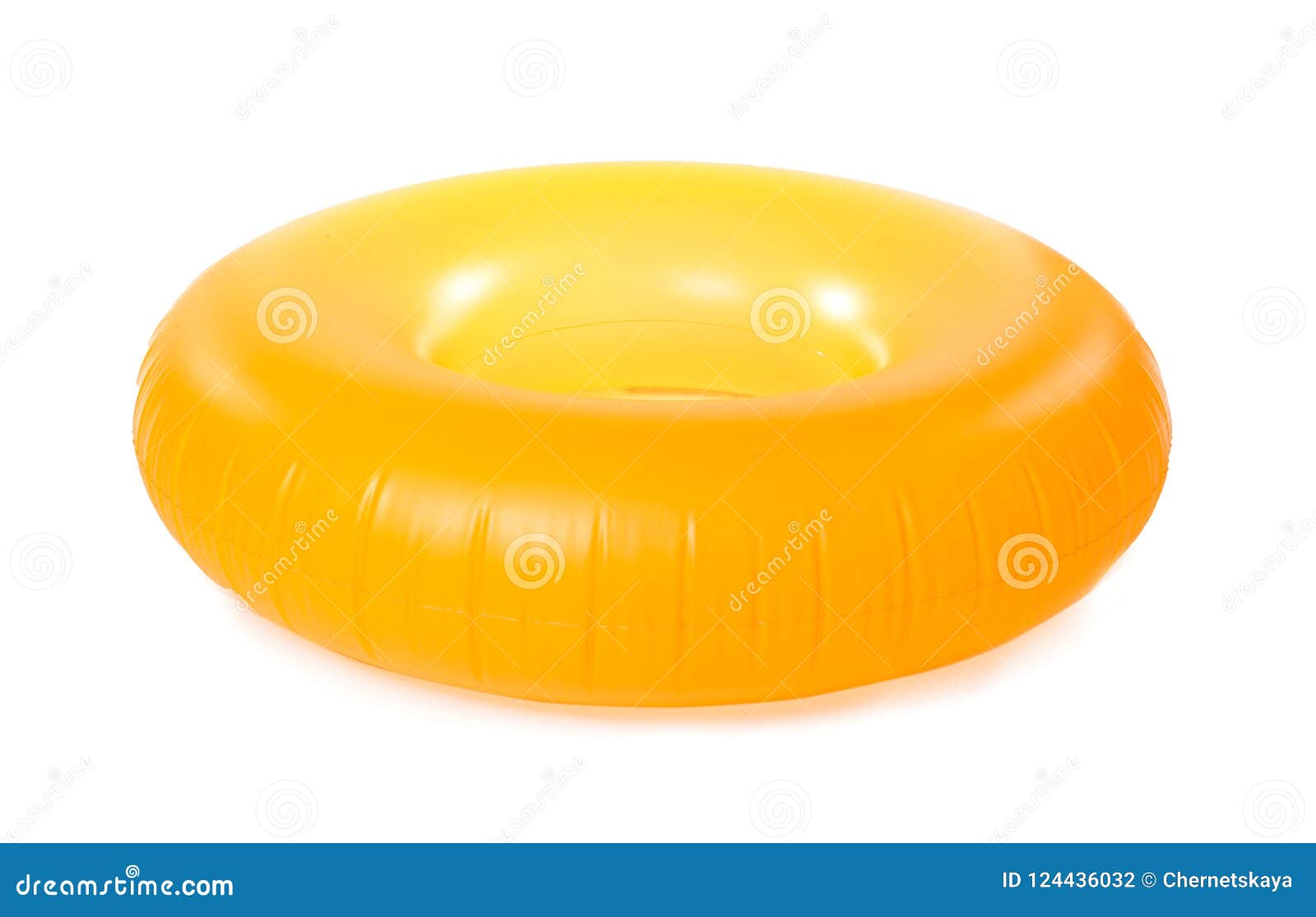 Bright Inflatable Ring on White Background Stock Photo - Image of ...