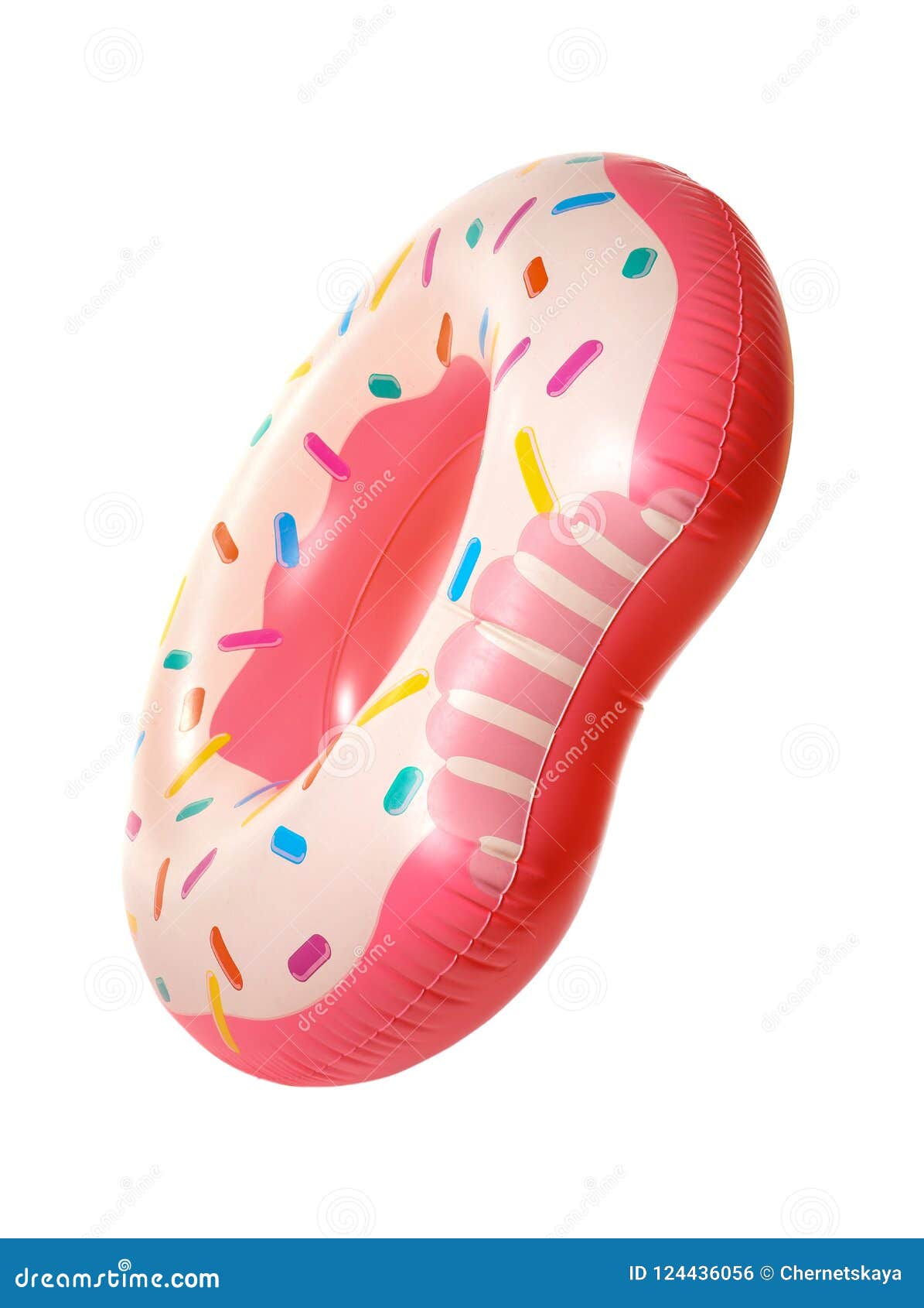 Bright Inflatable Ring on White Background Stock Photo - Image of ...