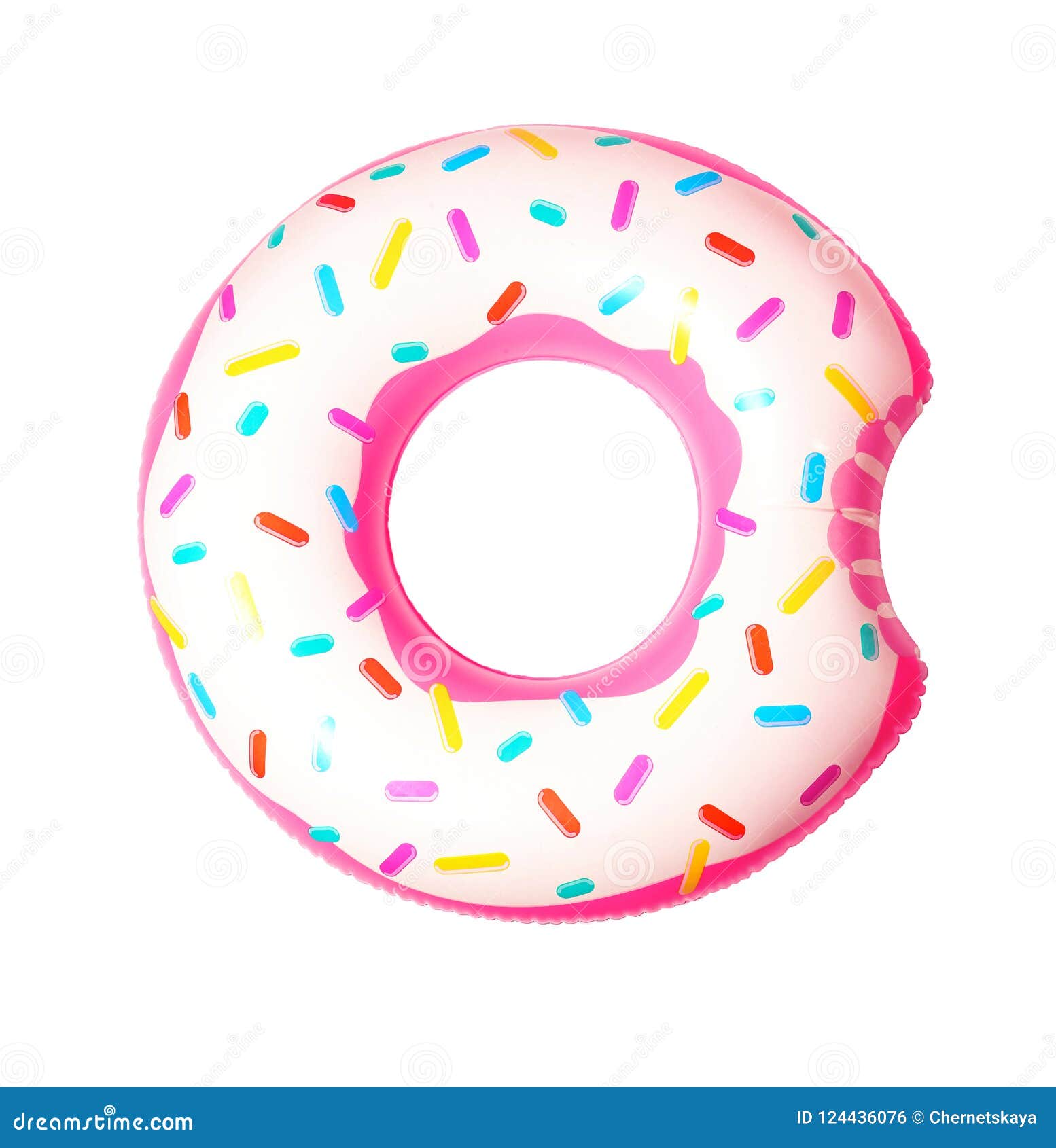 Bright Inflatable Ring on White Background Stock Photo - Image of ...