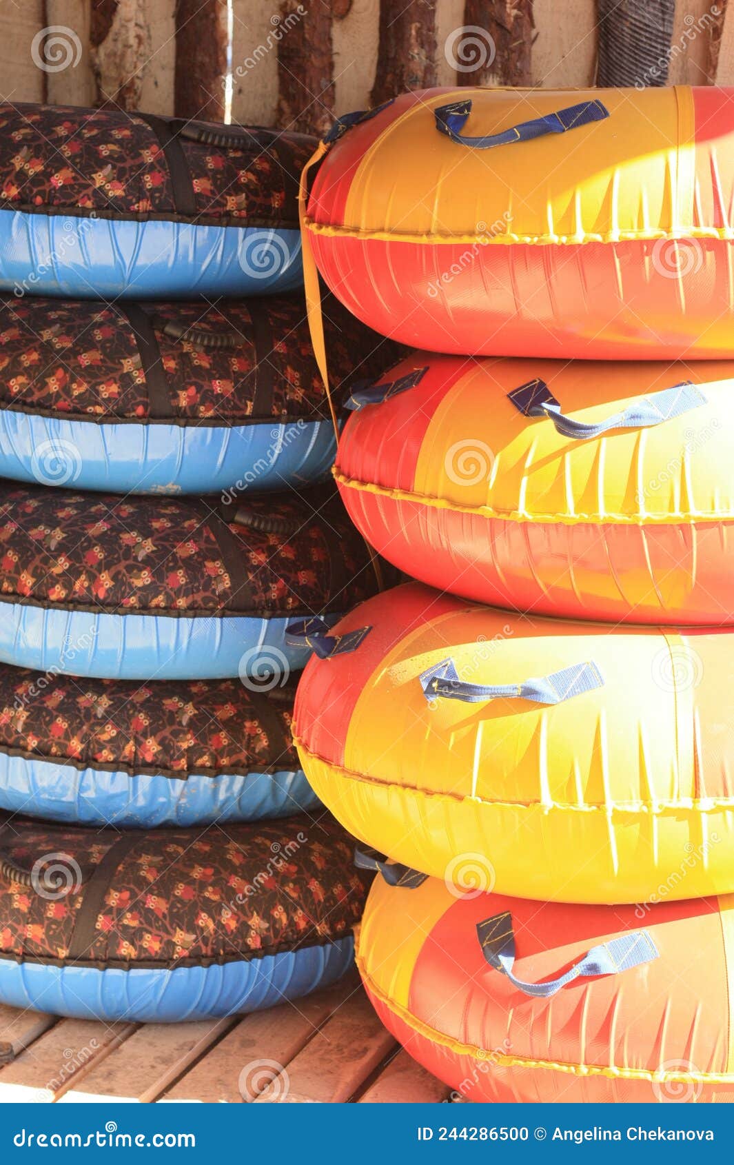 Bright inflatable seats stock photo. Image of view, inflatable - 244286500