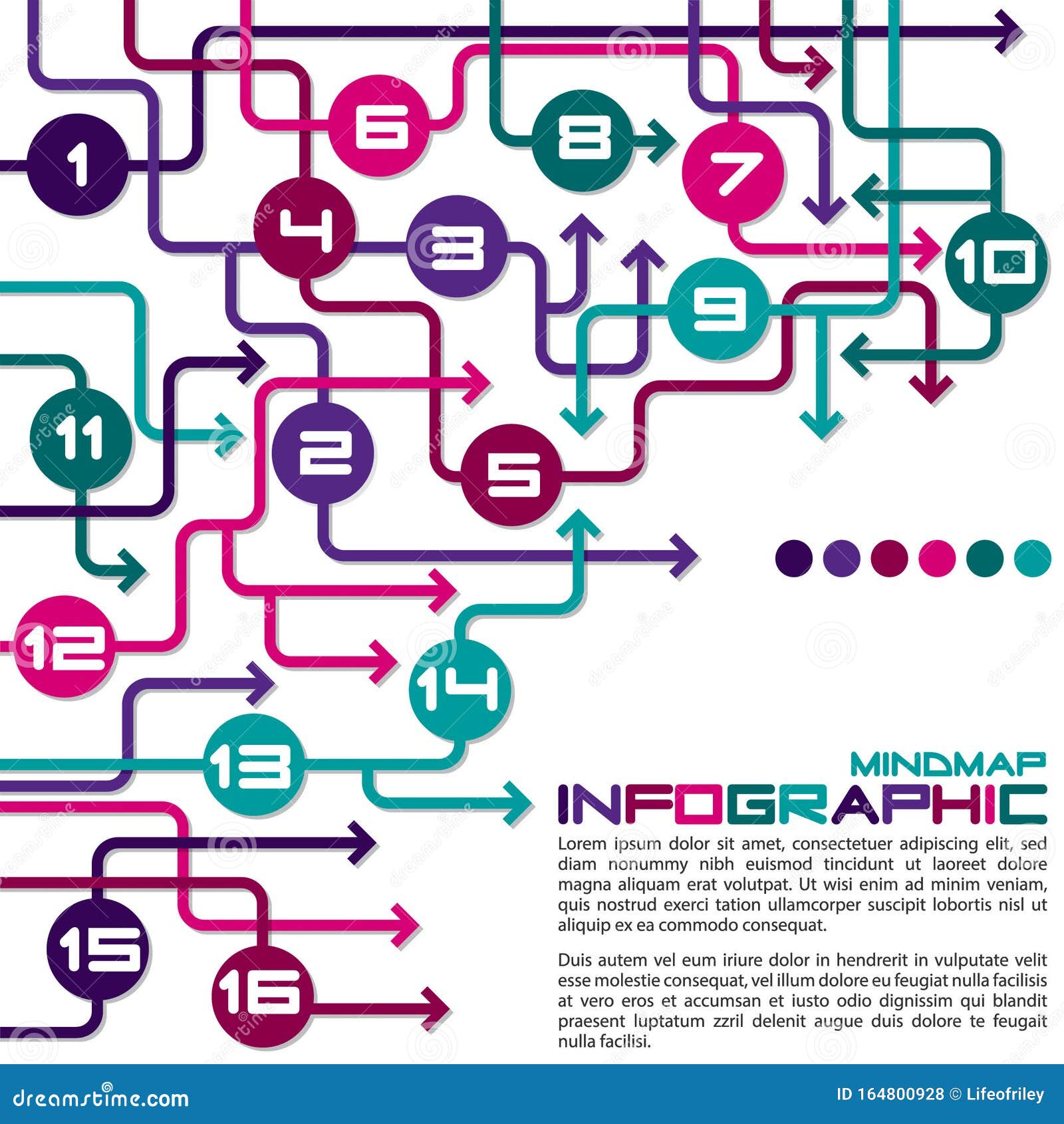 Bright infographic arrows stock vector. Illustration of choice - 164800928