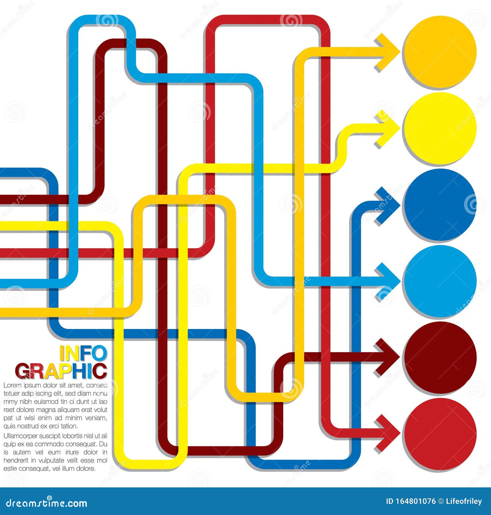 Bright infographic arrows stock vector. Illustration of choice - 164801076