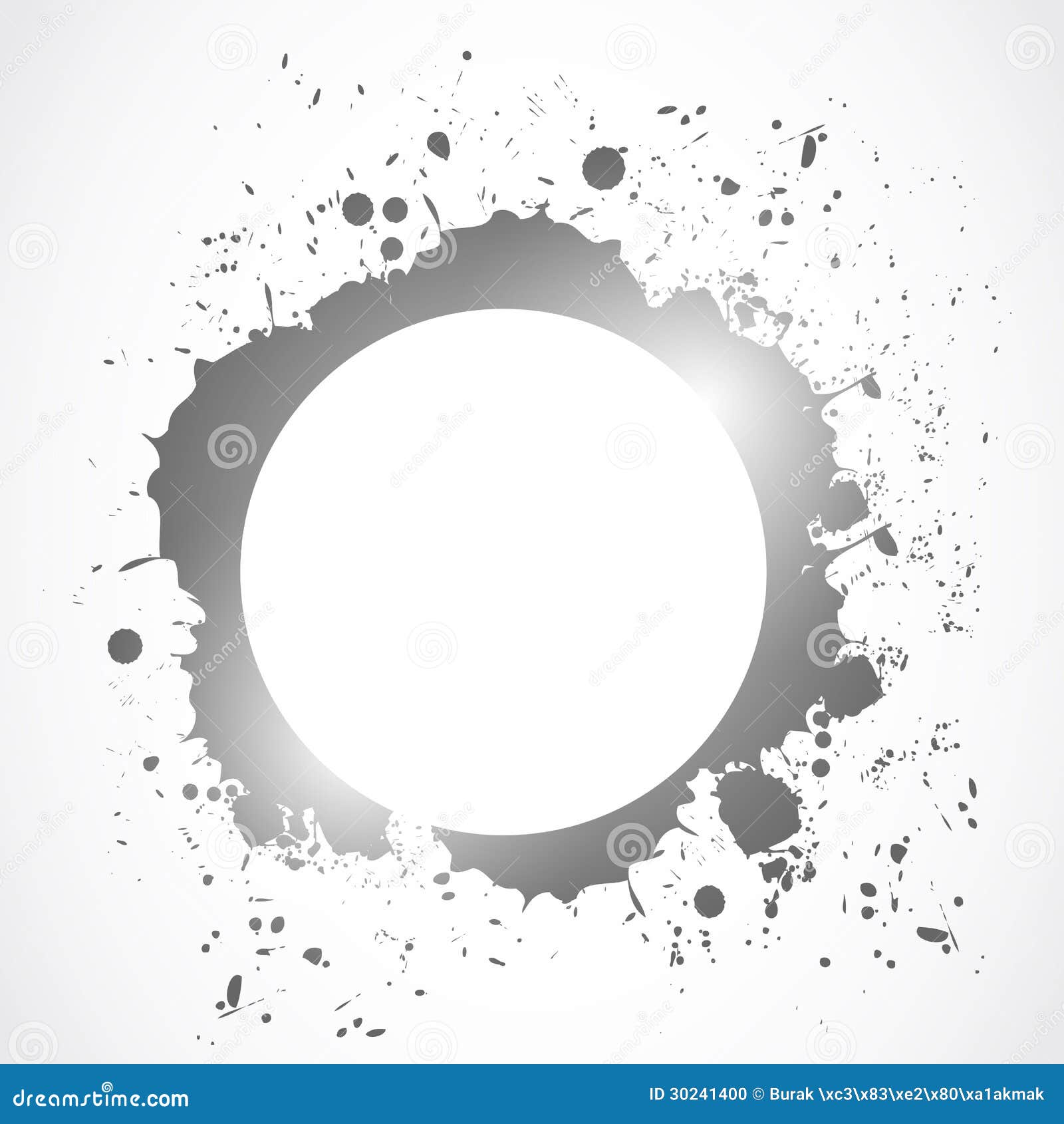 Bright Ink Splash Circle Design Stock Vector - Illustration of graphics ...