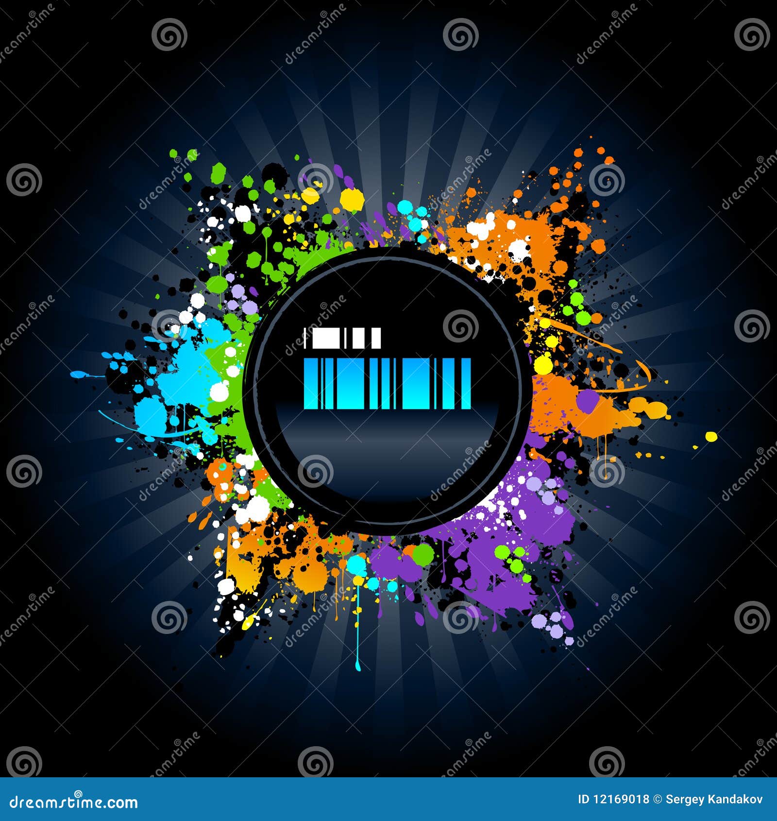 Bright Ink Splash in Star Shape Stock Vector - Illustration of black ...