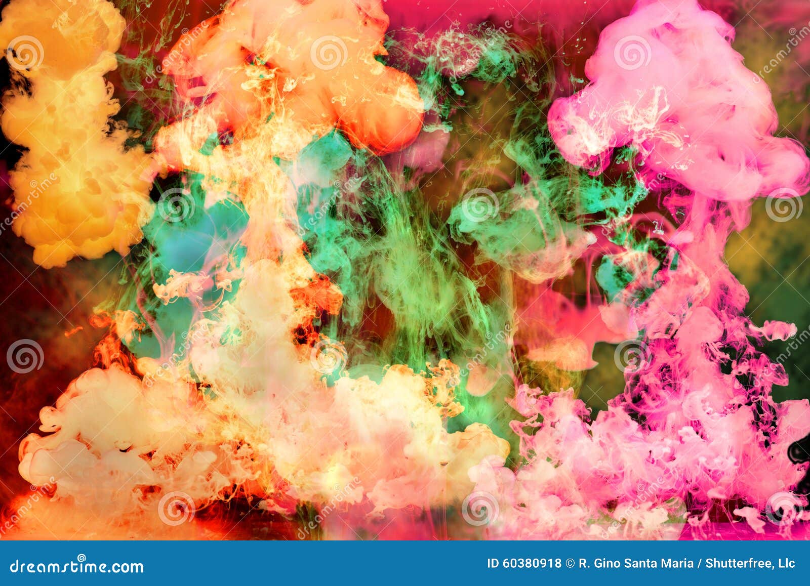 Bright Inks in Water stock photo. Image of drop, texture - 60380918