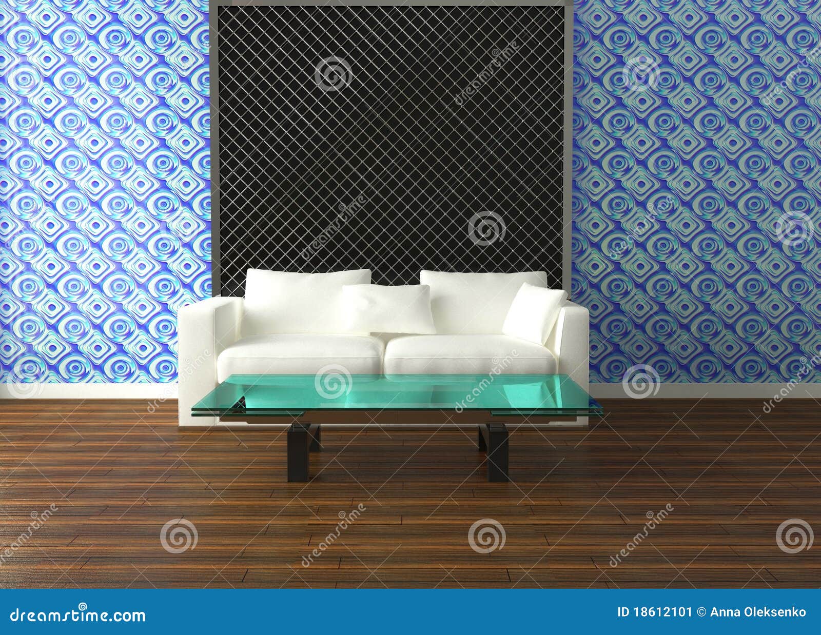 Bright Interior Design of Modern Living Room Stock Illustration ...