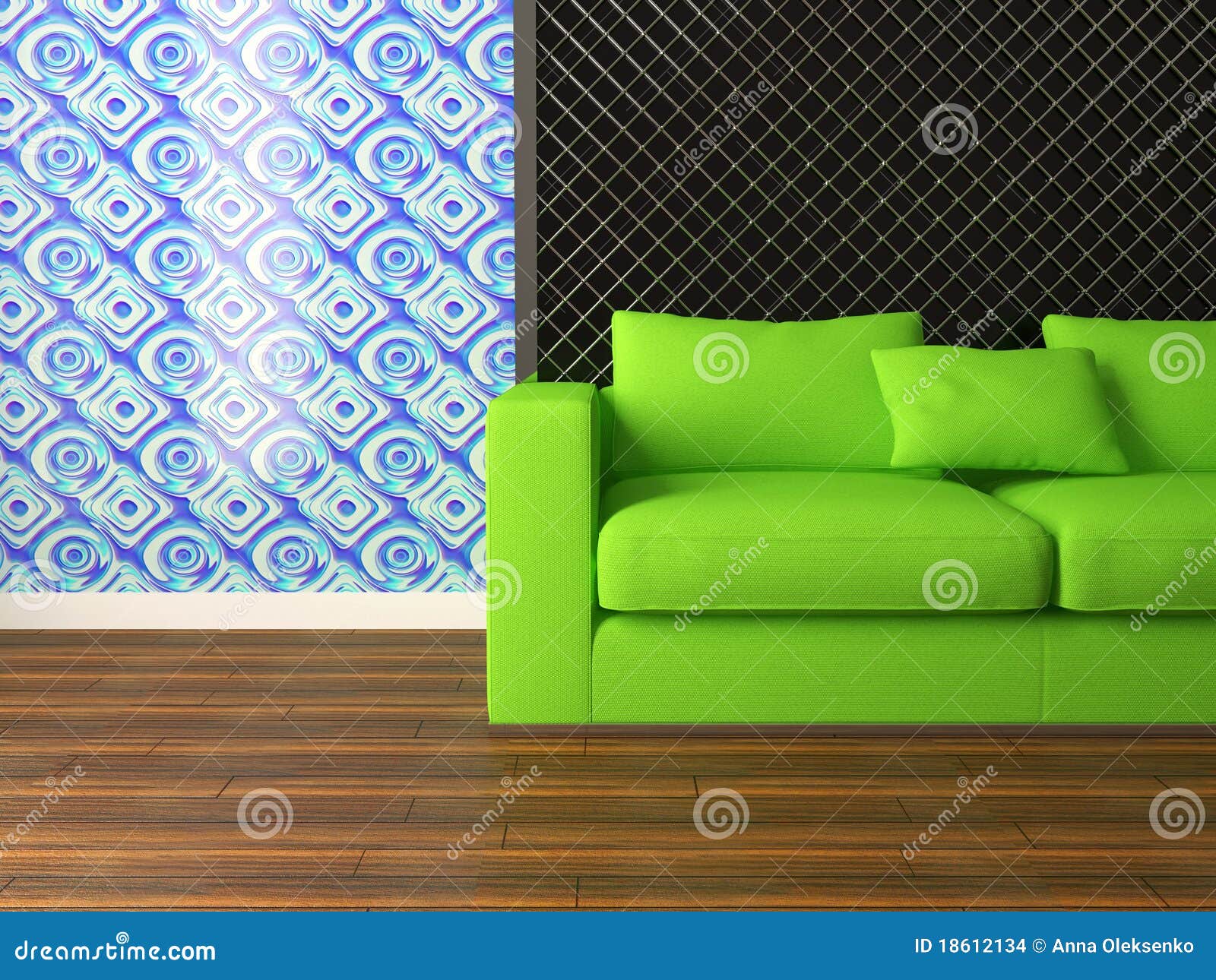 Bright Interior Design of Modern Living Room Stock Illustration ...