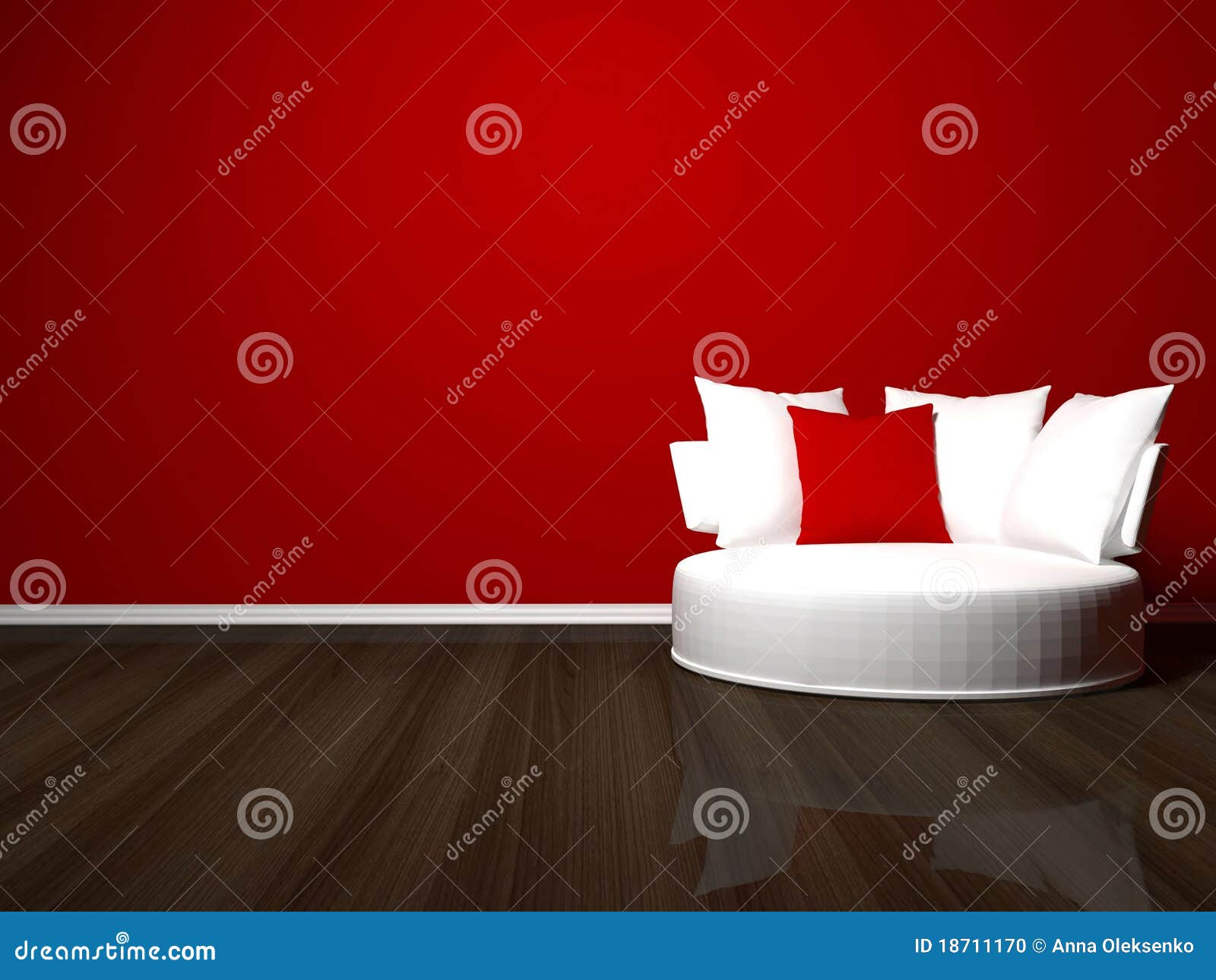 Bright Interior Design of Modern Living Room Stock Illustration ...